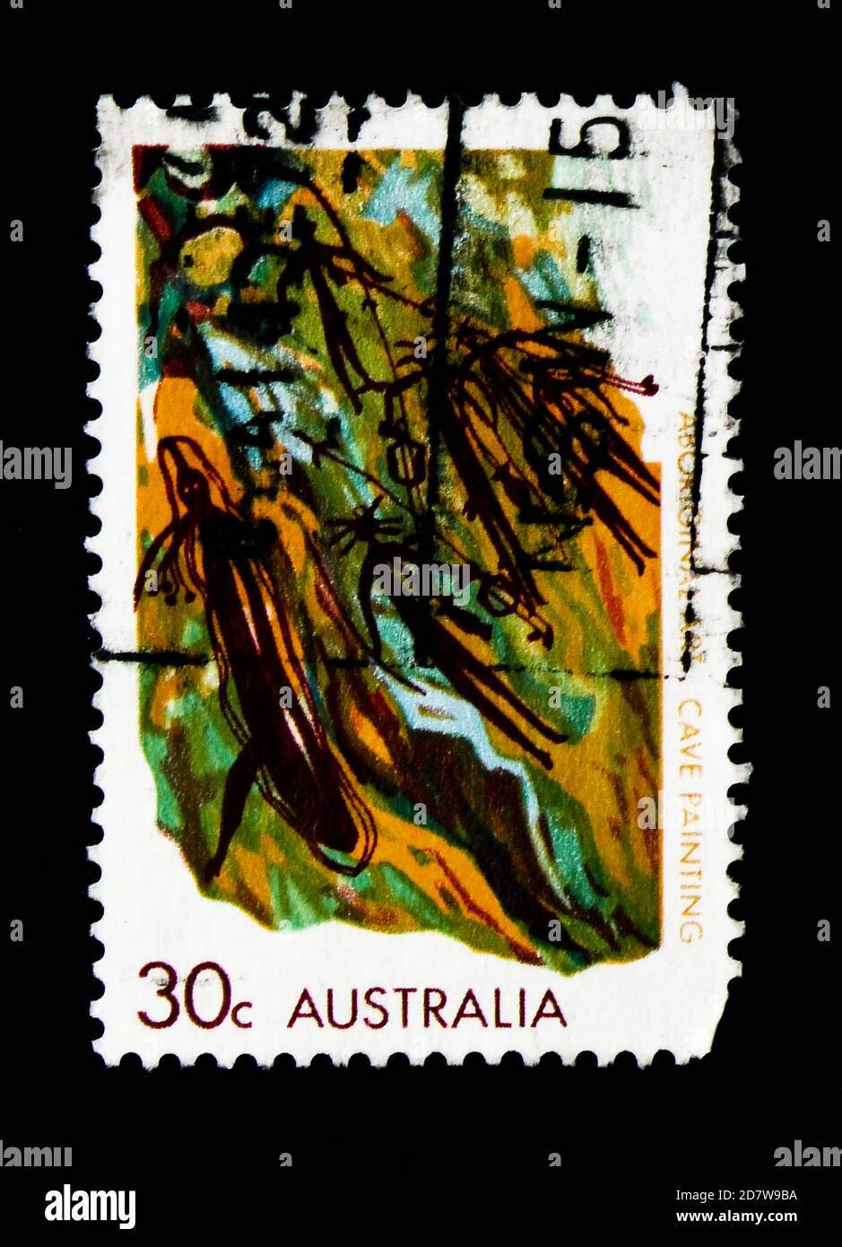 Aboriginal art australia postage stamp hi-res stock photography and ...