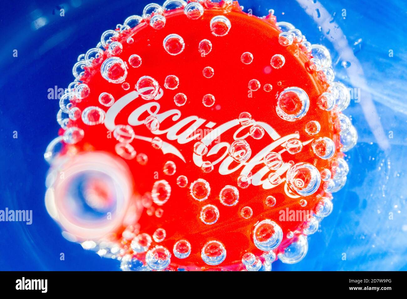 Tyumen, Russia-June 20, 2020: Coca Cola drinks are produced and ...