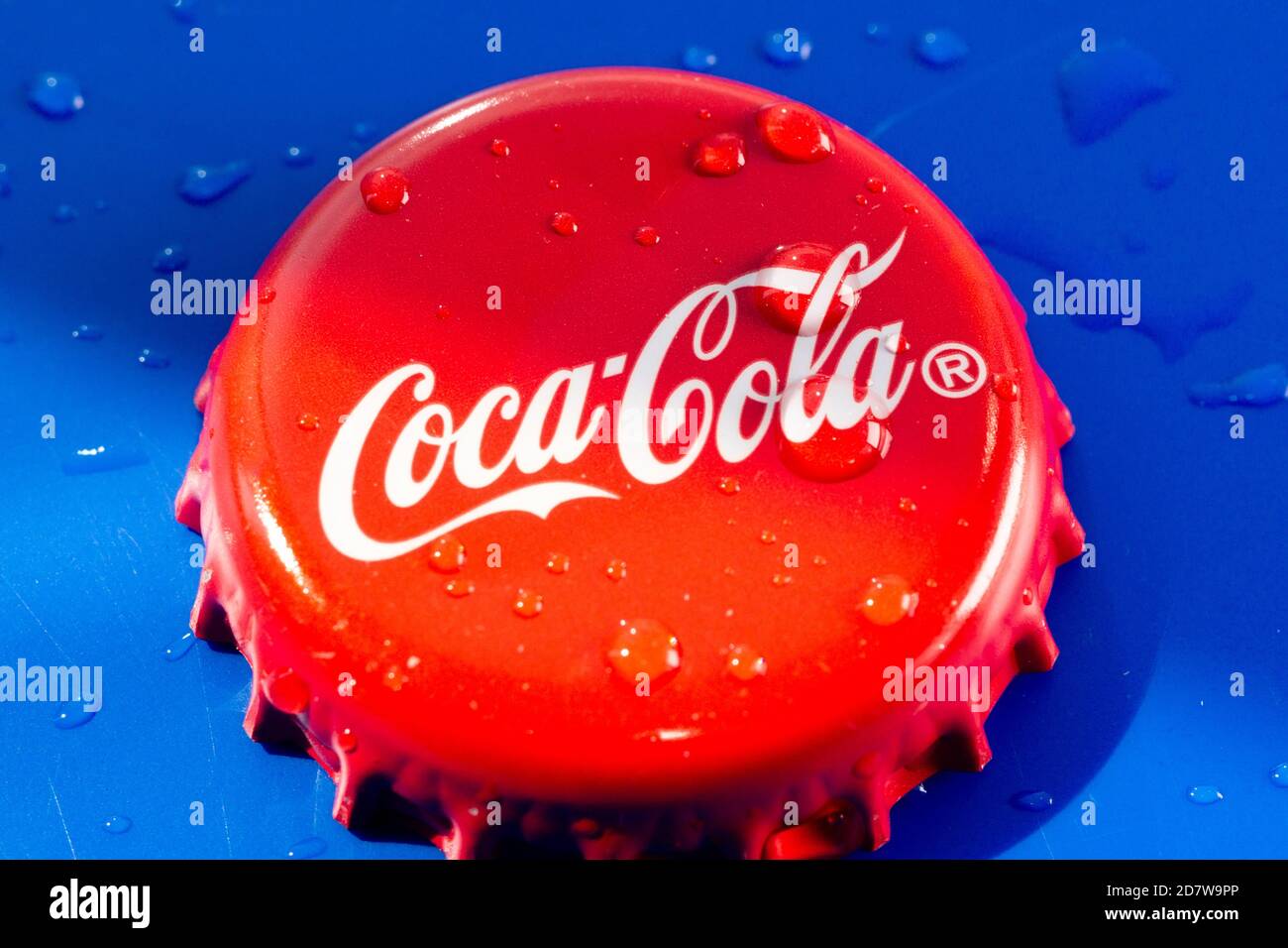 Tyumen, Russia-June 20, 2020: Coca Cola drinks are produced and ...