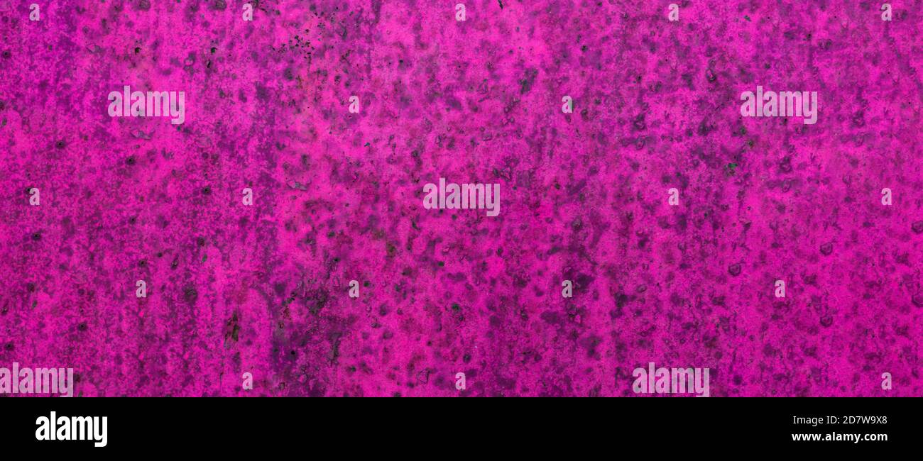 Rough fuchsia painted rusty metal surface, texture. Background of old ...