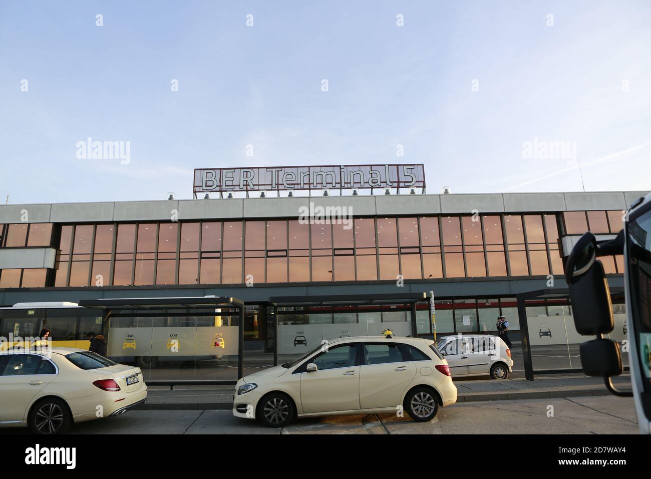 10/25/2020, Schönefeld, Germany,The new lettering from BER Terminal 5 ...