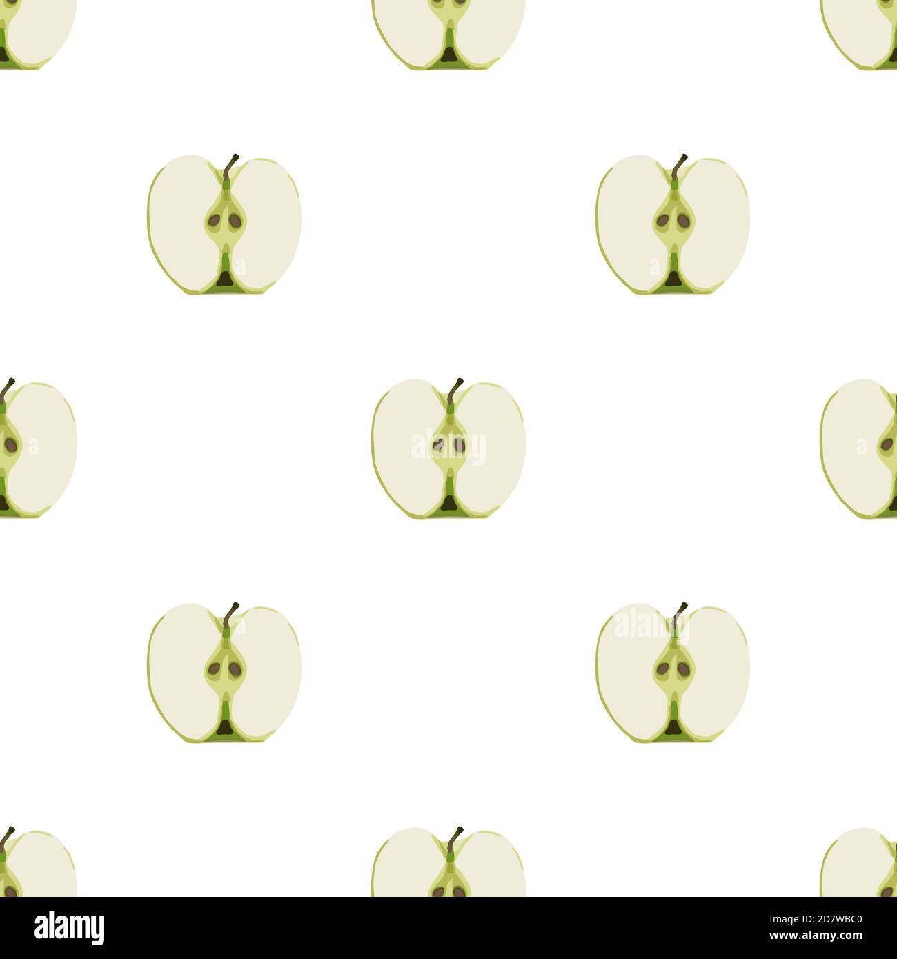 Illustration on theme big colored seamless apple, bright fruit pattern ...