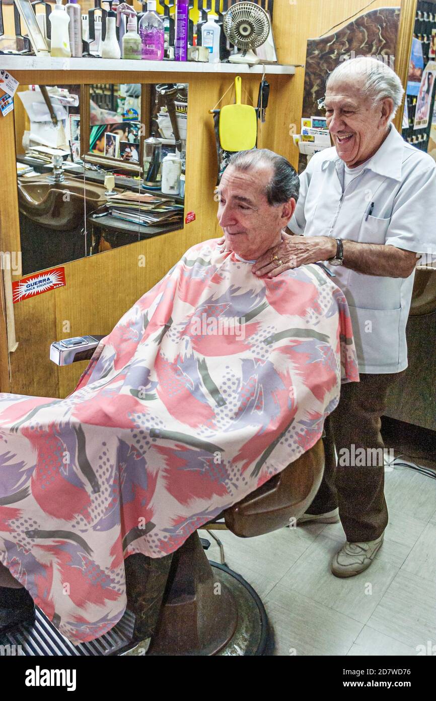 Miami Florida,Little Havana,Cuban Hispanic immigrant,Calle Ocho barber ...