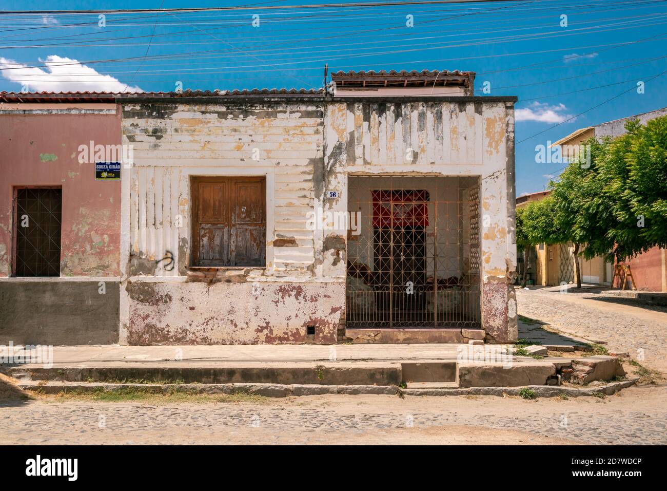 poor houses in the outback of Ceara in northeastern Brazil Stock Photo ...
