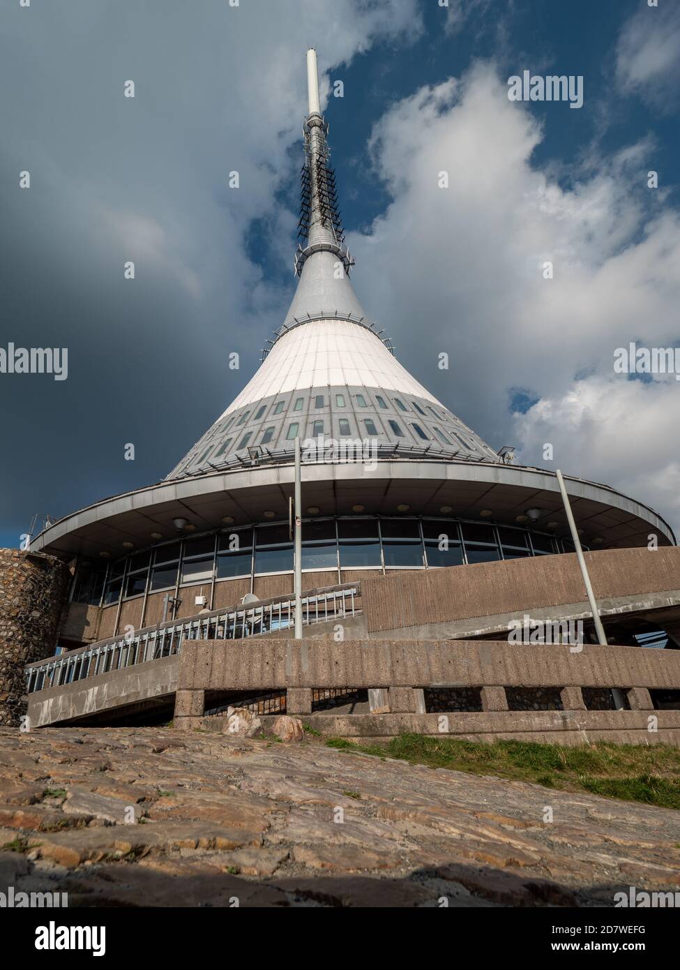 Jested lookout tower, Liberec town, Bohemia, Czech Republic Stock Photo ...