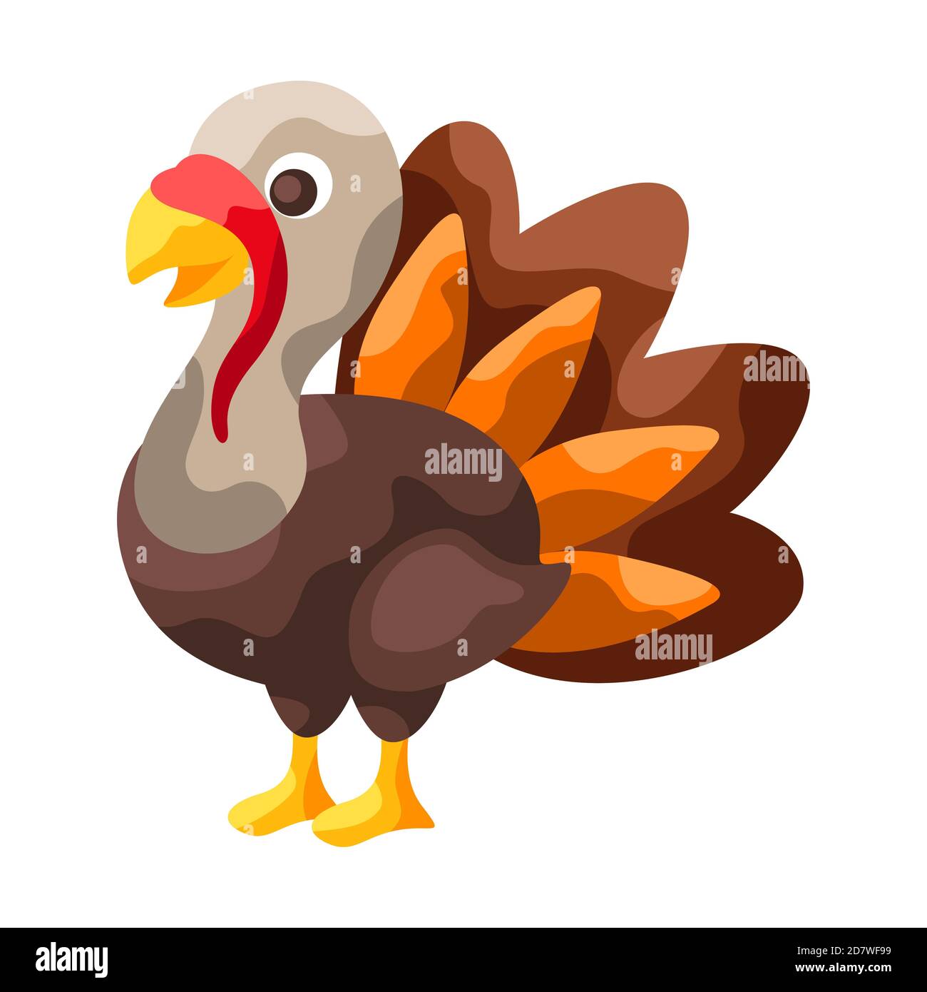 Cartoon illustration funny comic turkey Stock Vector Images - Alamy