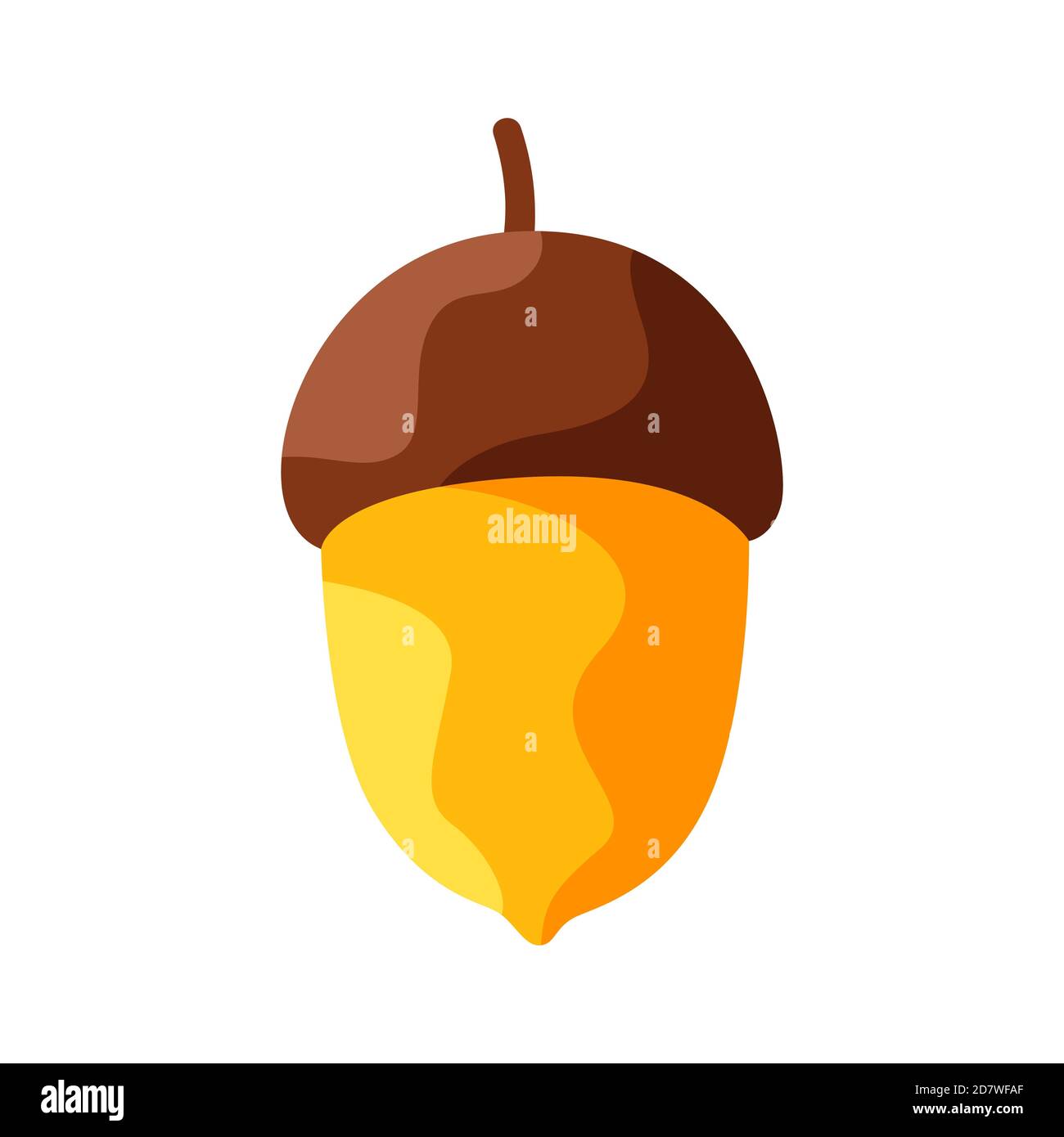 Cartoon illustration of ripe acorn Stock Vector Image & Art - Alamy