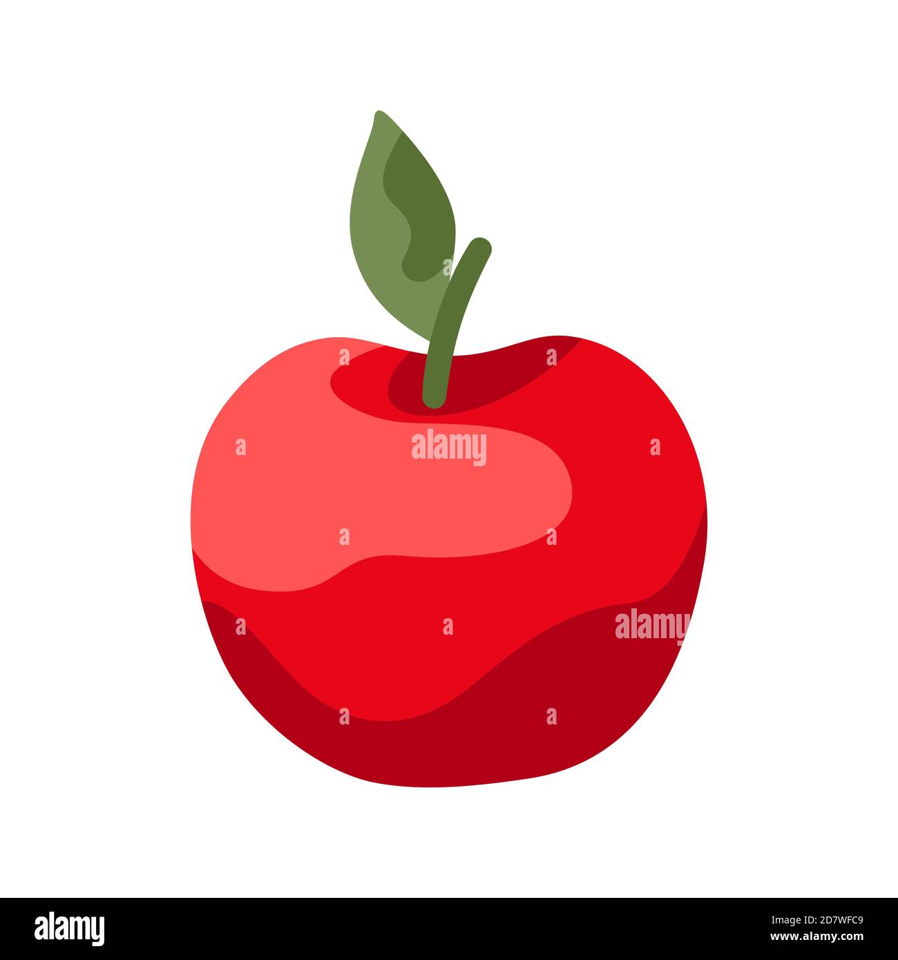 Cartoon illustration of ripe apple Stock Vector Image & Art - Alamy