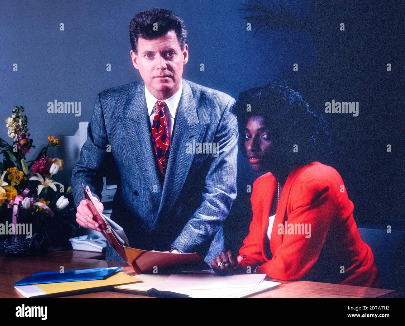 1980s office hi-res stock photography and images - Alamy