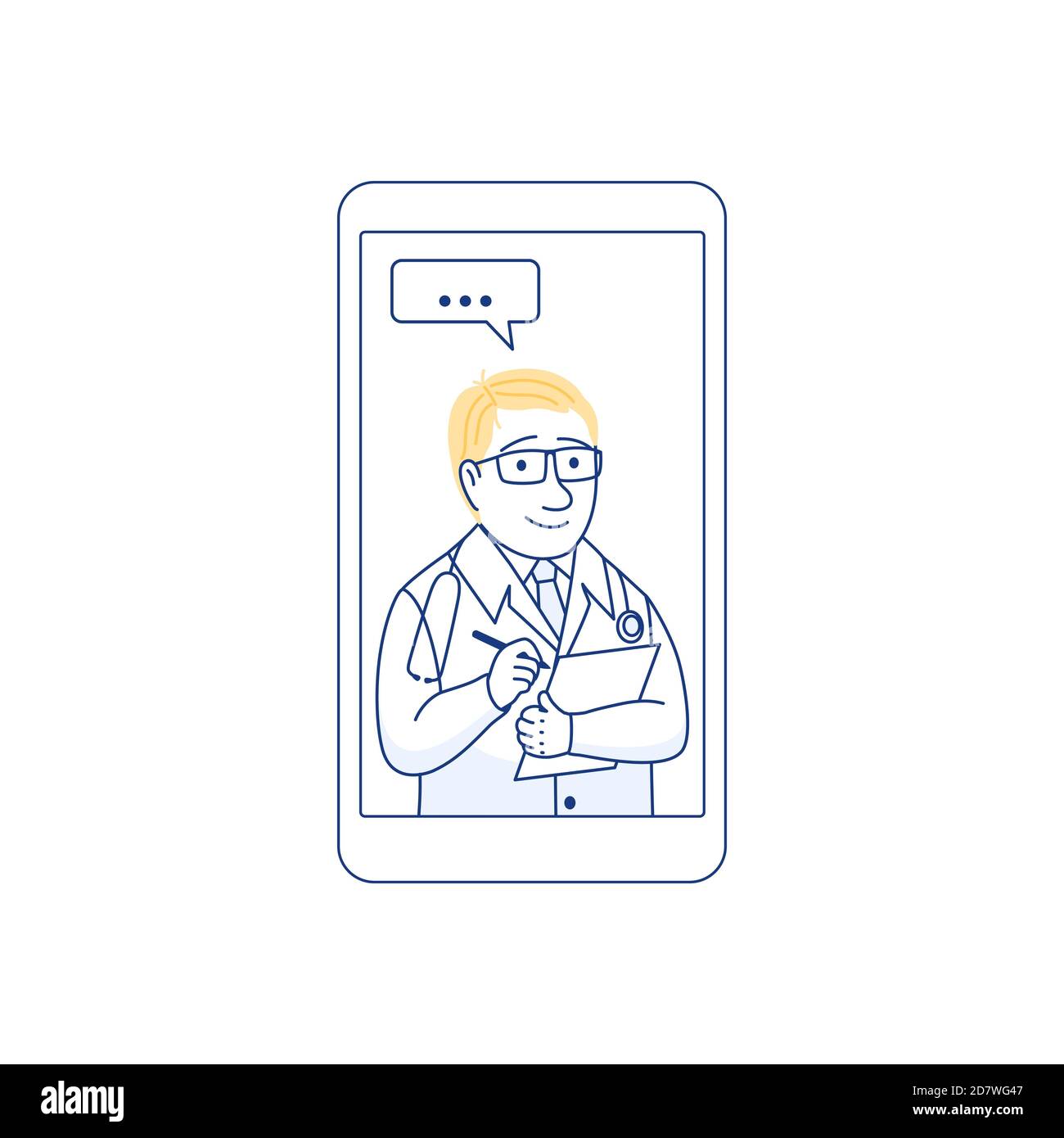 Care messenger Stock Vector Images - Alamy