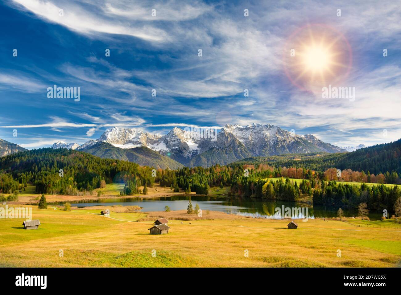 beautiful panoramic landscape in Bavaria, Germany Stock Photo - Alamy