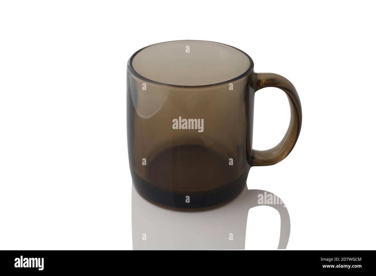 Glass cup isolated on white background Stock Photo - Alamy