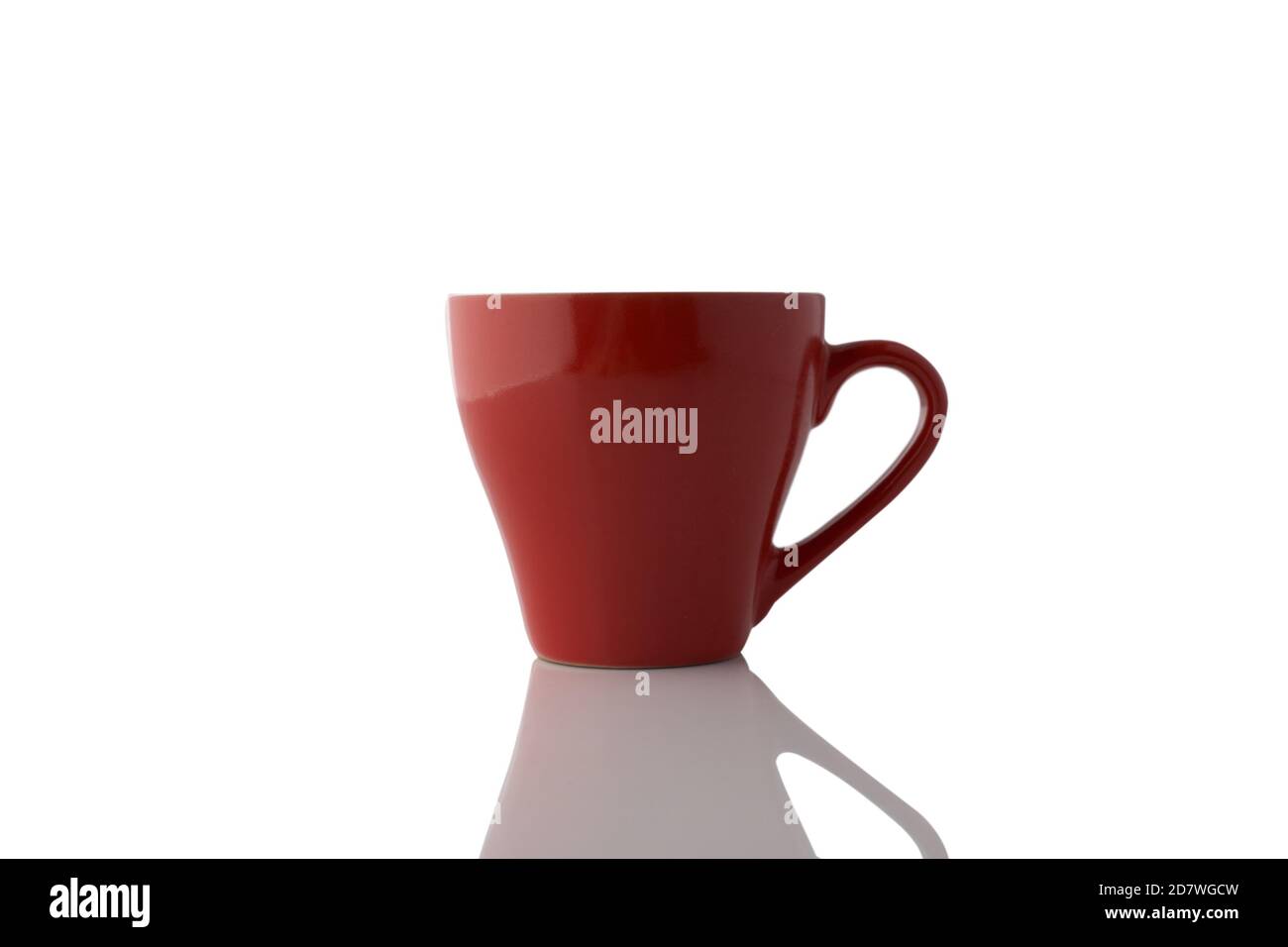 Red cup isolated on white background Stock Photo - Alamy