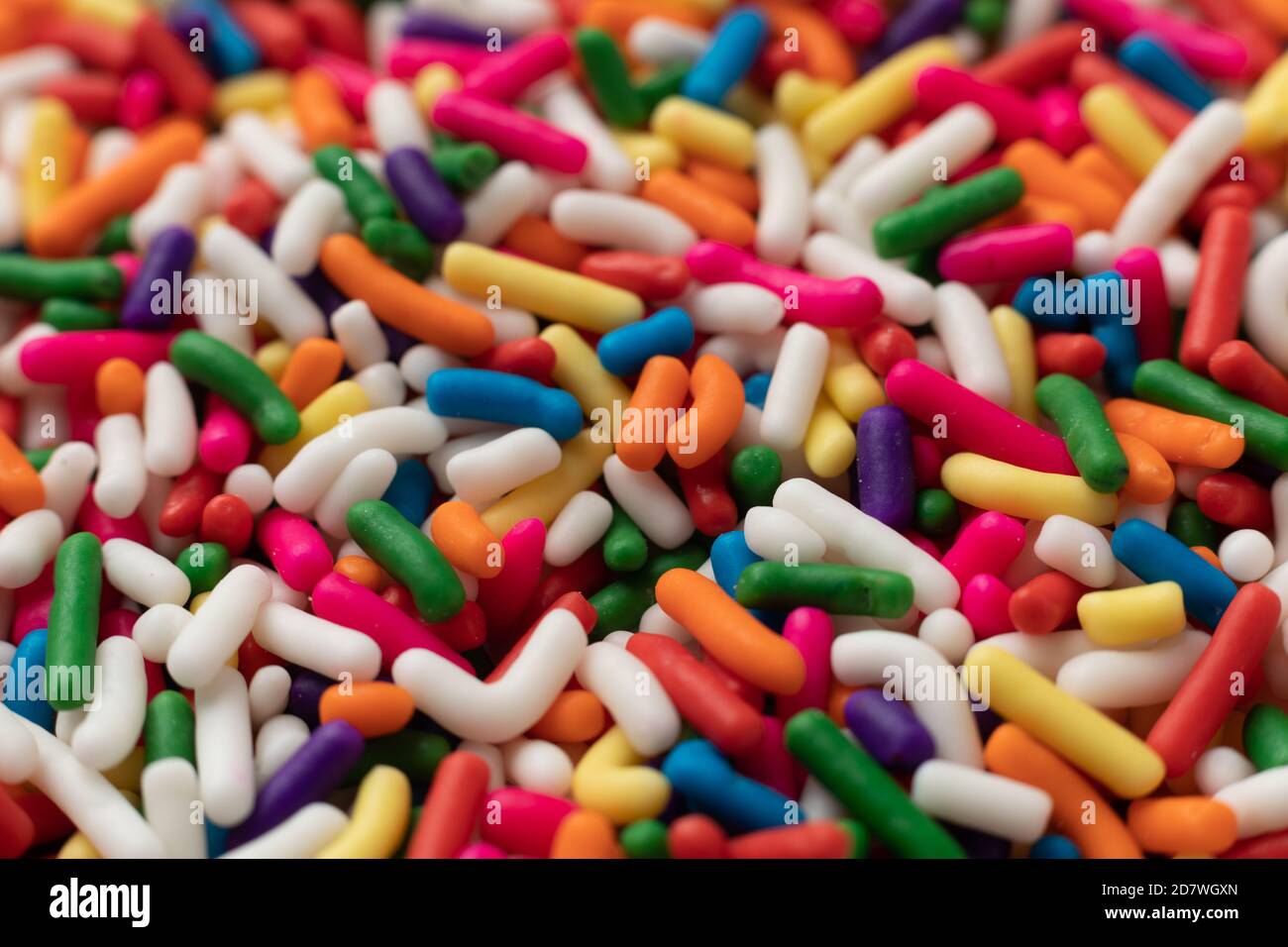 Multi-colored cake decorating sprinkles for baking Stock Photo - Alamy