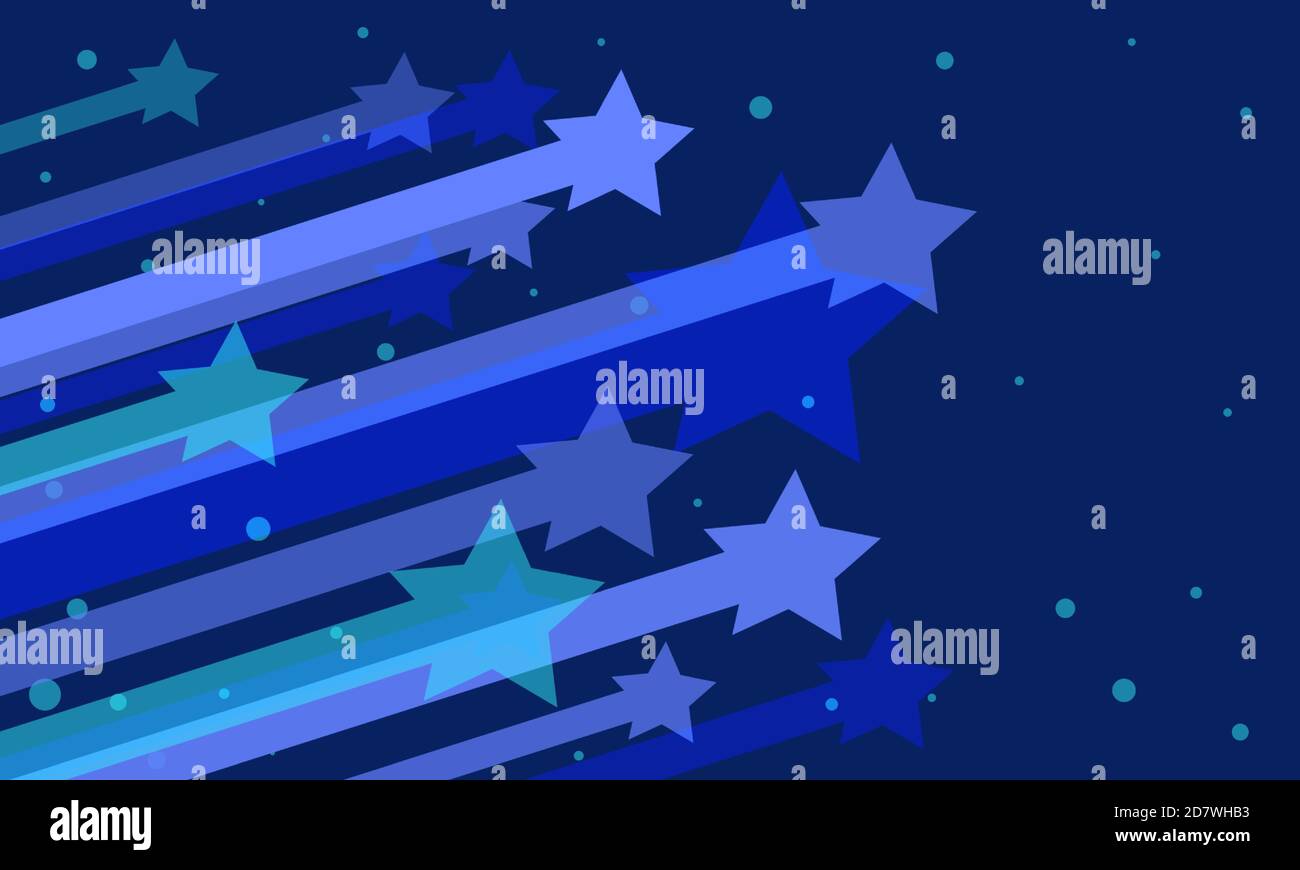 blue star colored abstract background 80s style Stock Vector Image ...