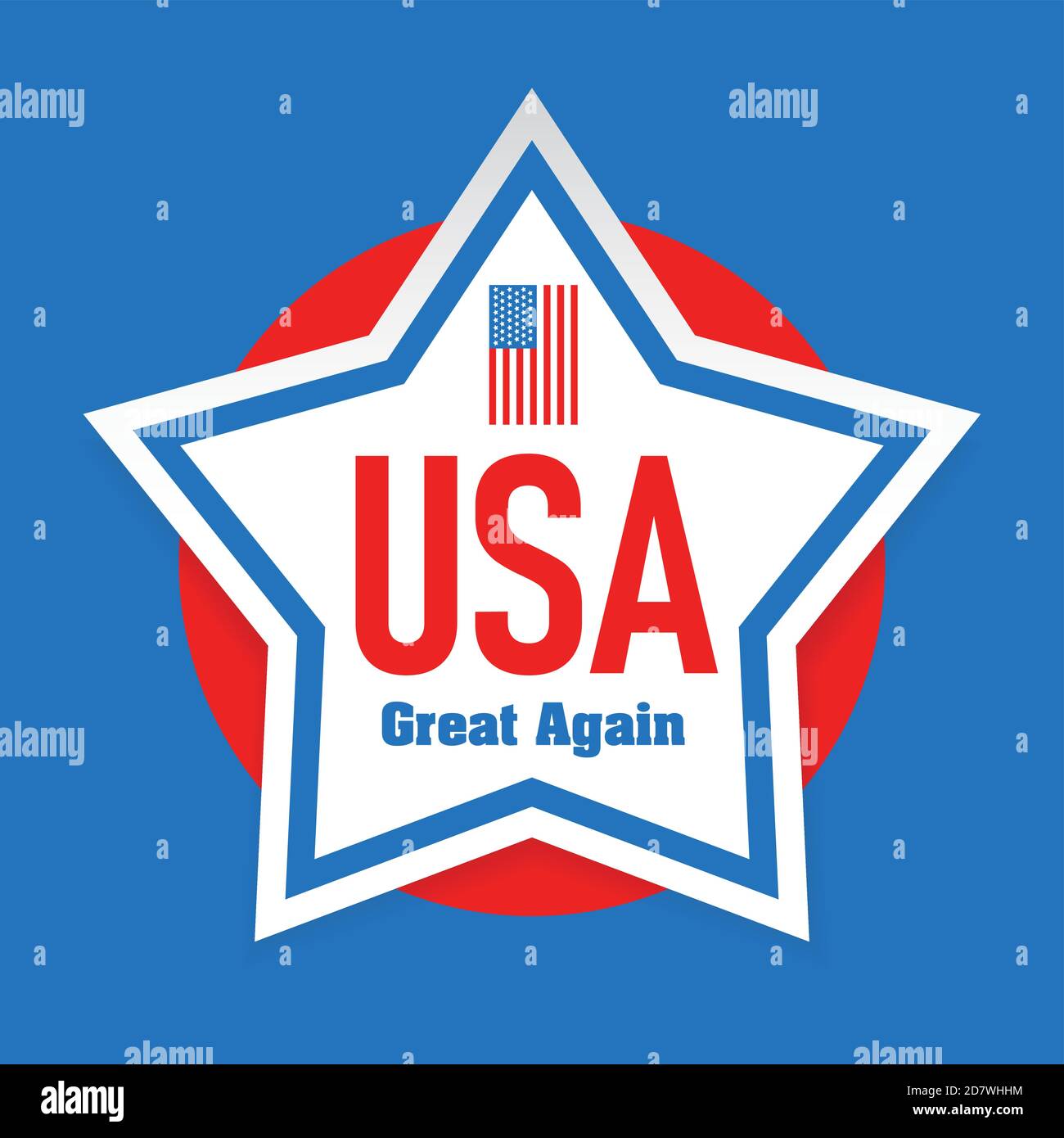 Star and stripes emblem hi-res stock photography and images - Alamy