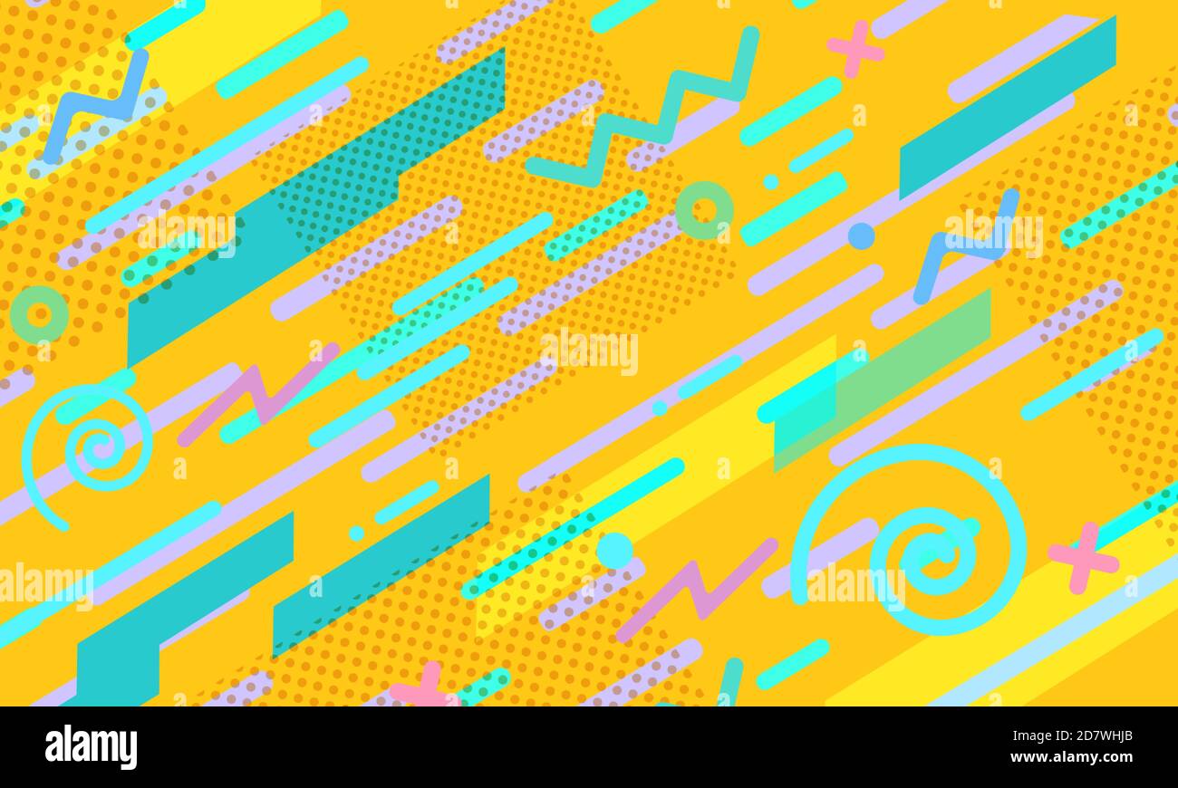 colored abstract background 80s style Stock Vector Image & Art - Alamy