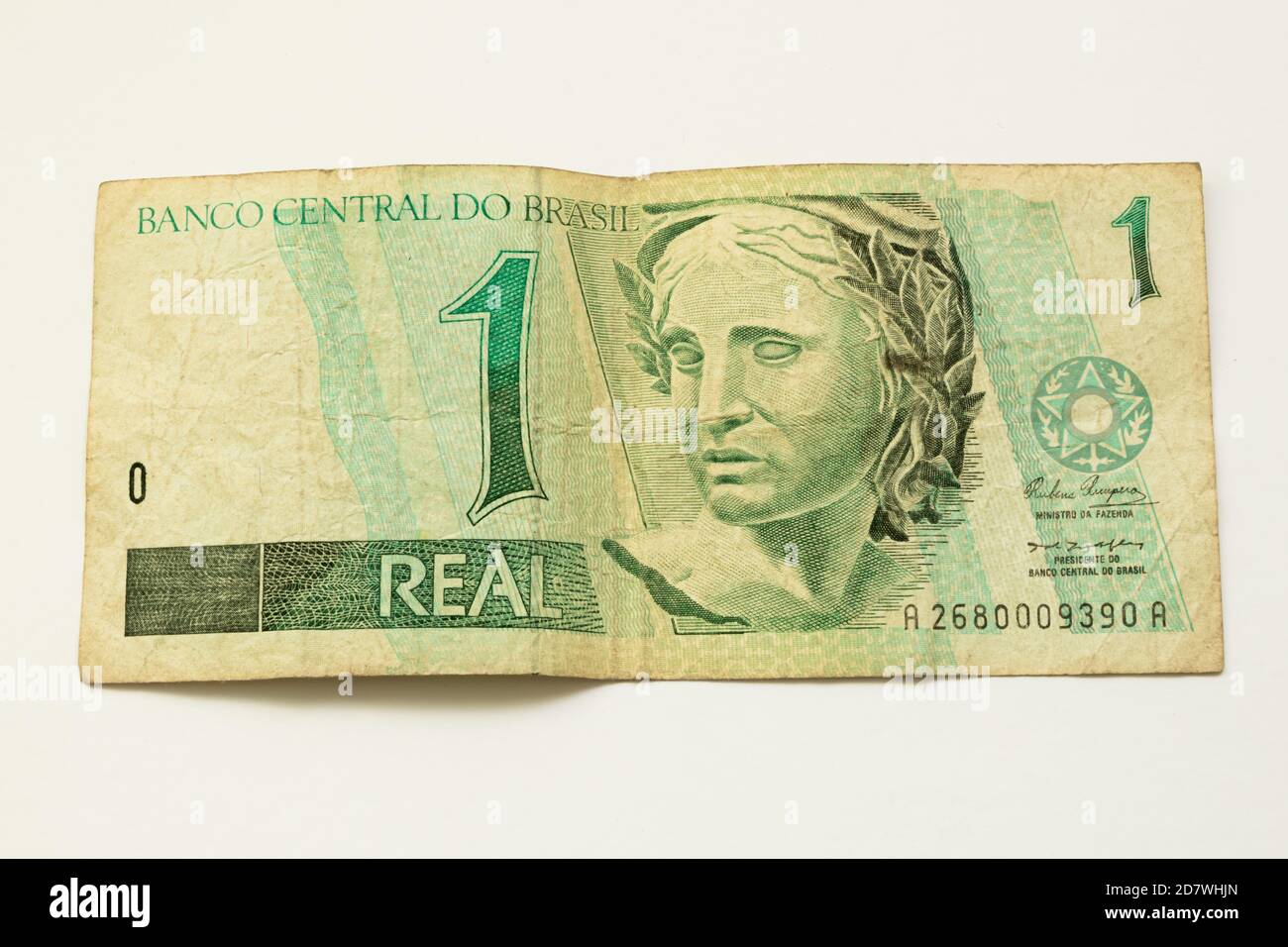 Brazilian Real - BRL. Current currency of Brazil de color verde Stock ...