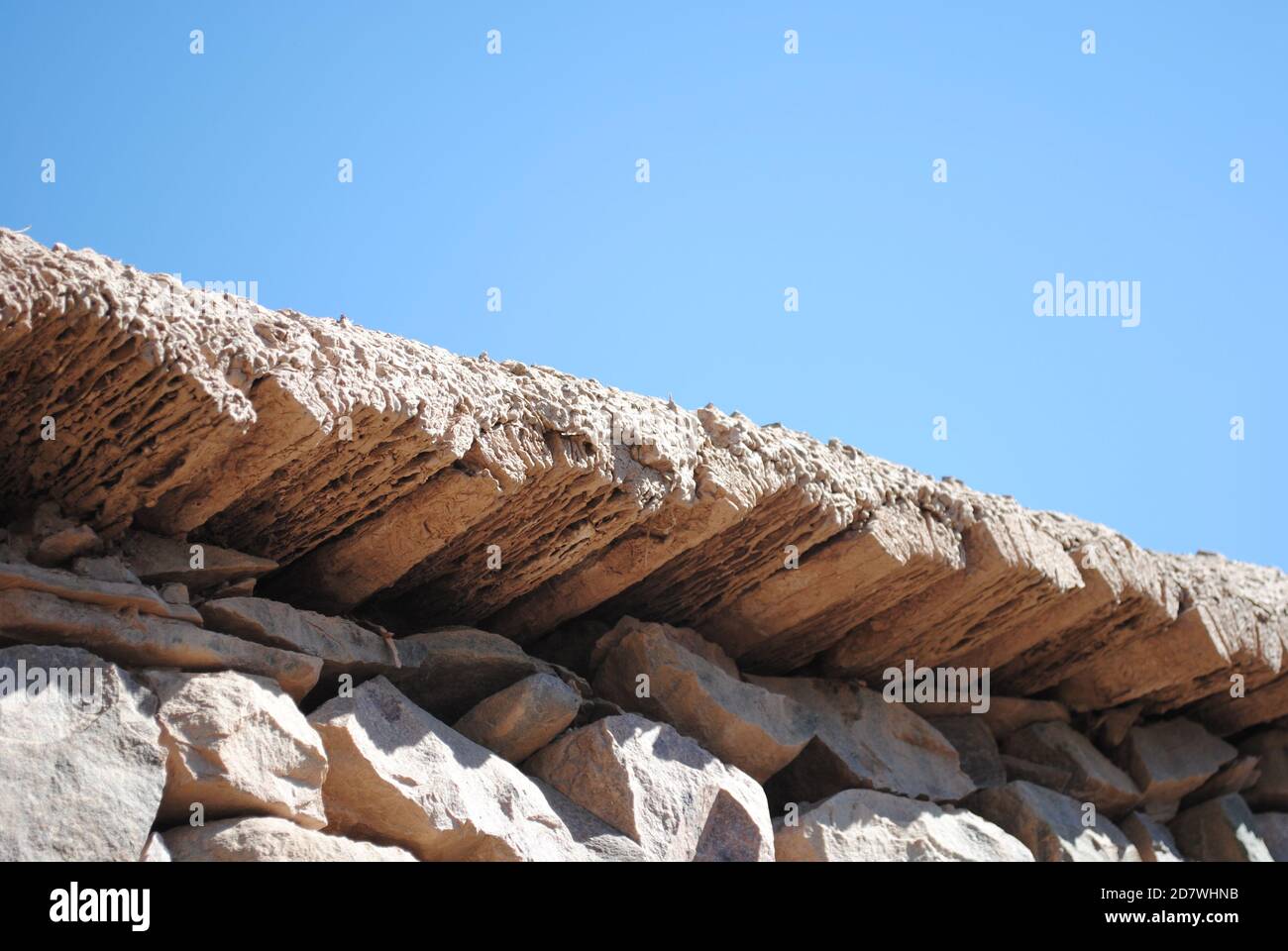 Ancient roof in a house made of rocks Stock Photo - Alamy