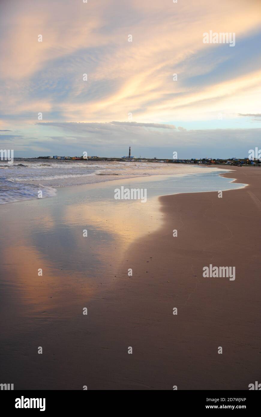 Shiny sunset in Cabo Polonio Stock Photo - Alamy