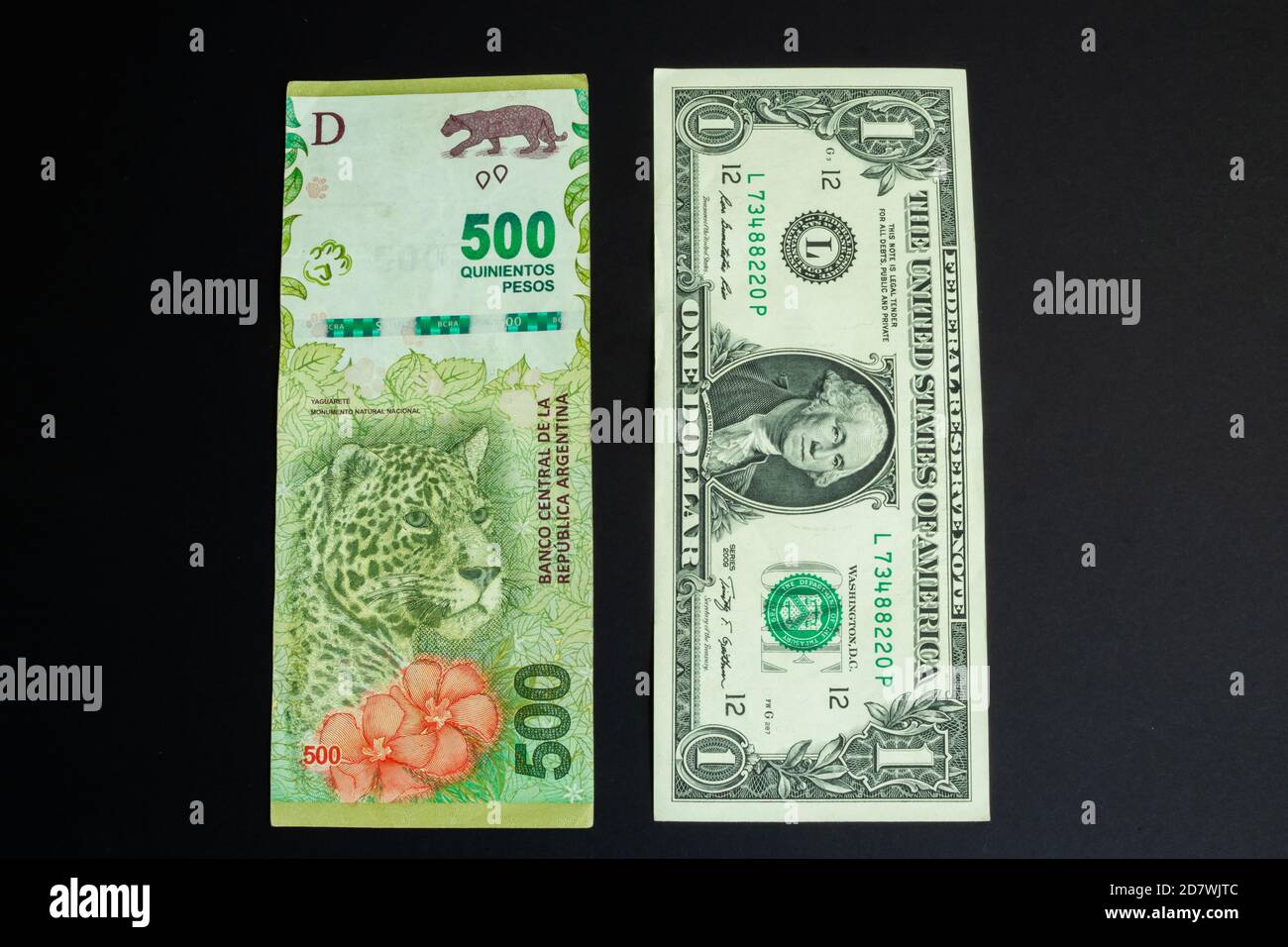 Exchange of dollars for Argentine pesos in the face of devaluation ...