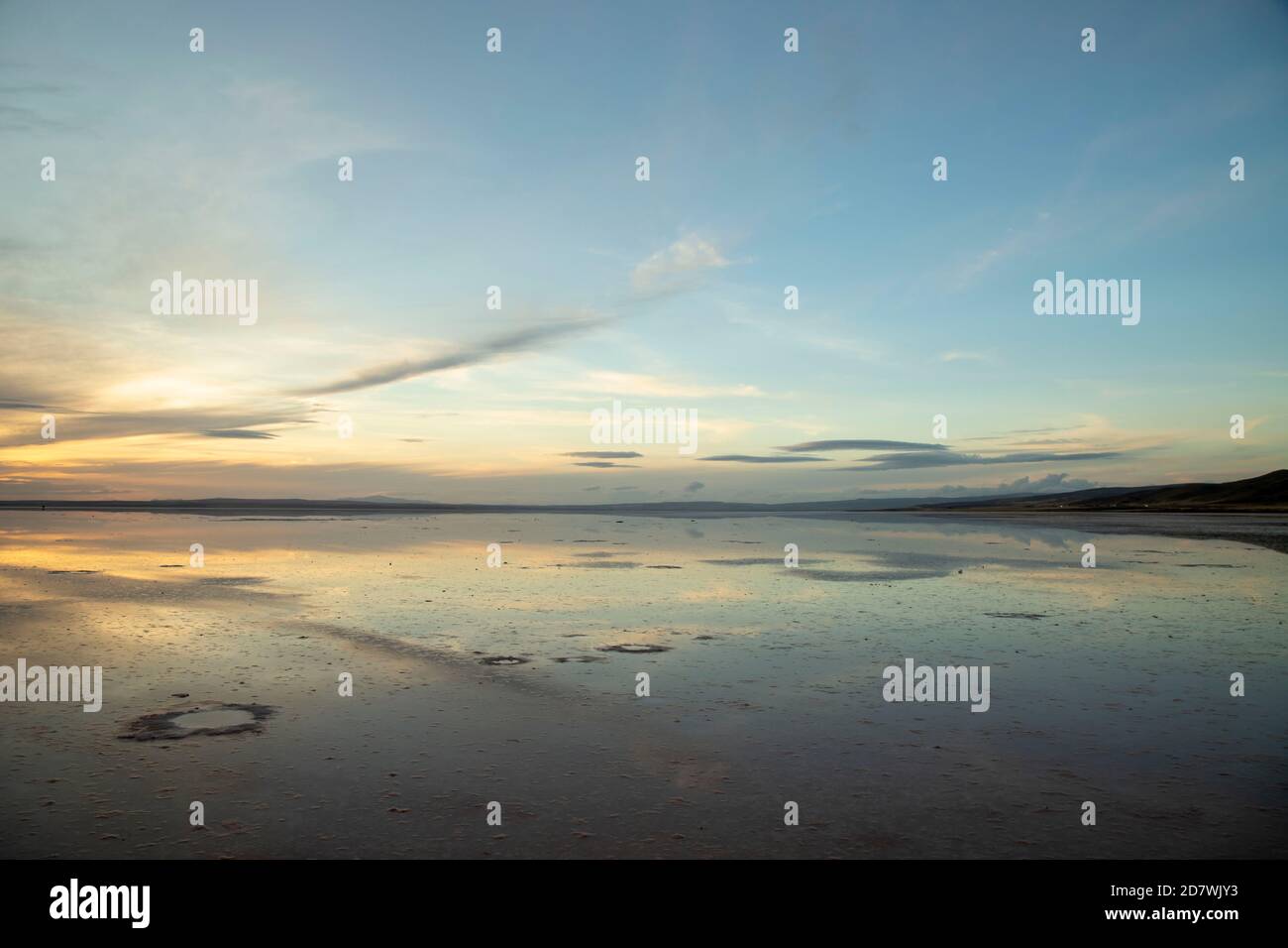 Beautiful Salt Lake Tuz Golu in Turkey. One of the largest salt lakes ...