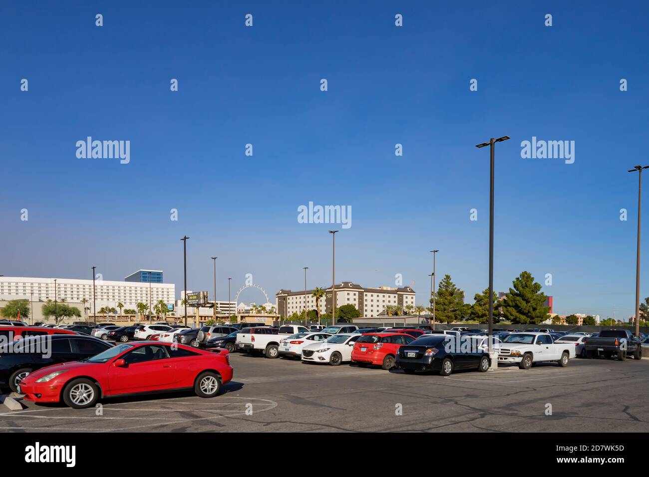 Las Vegas, OCT 20, 2020 - Sunny view of the Lot S of UNLV Stock Photo ...