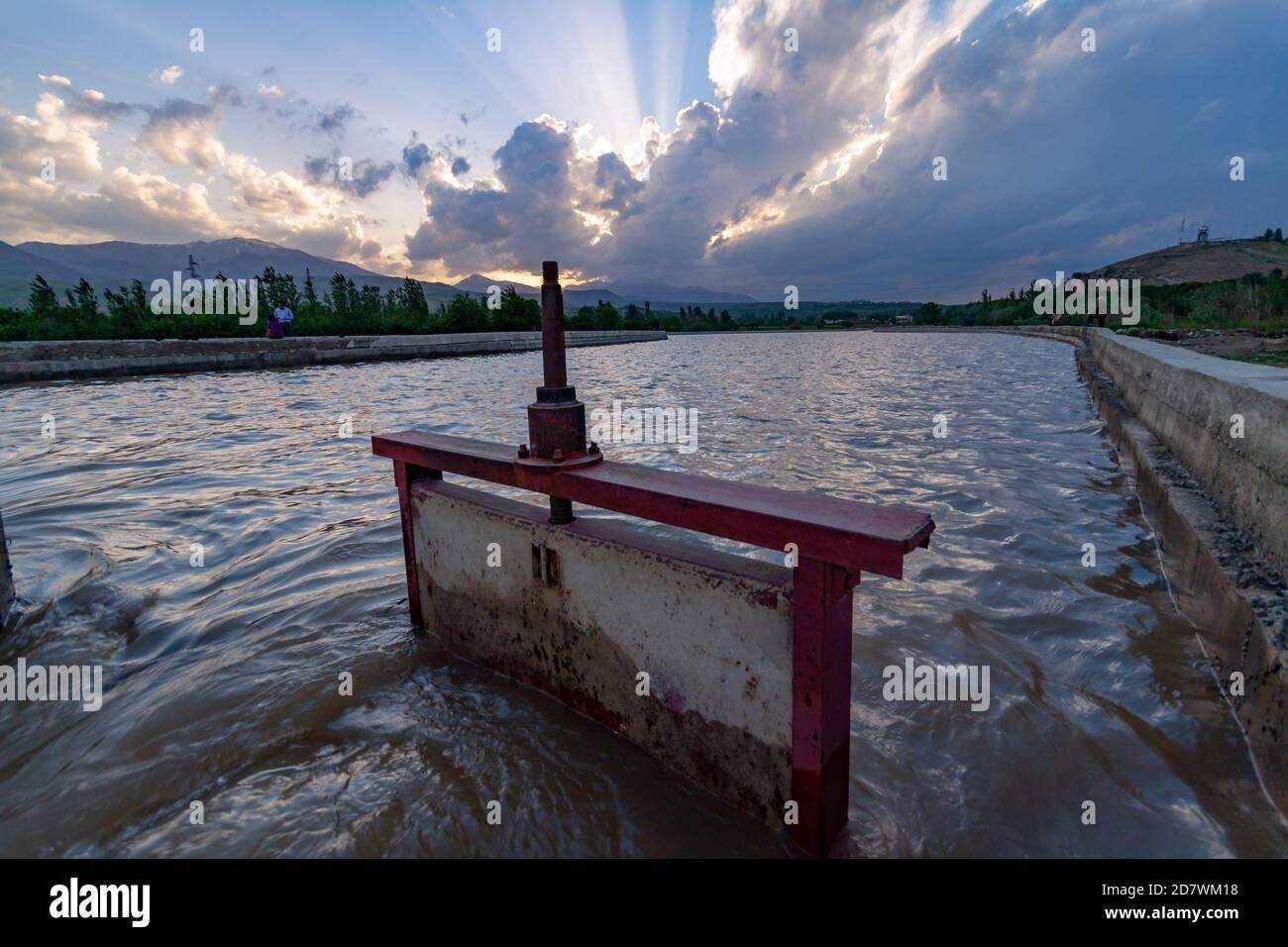 metal water gate Stock Photo - Alamy