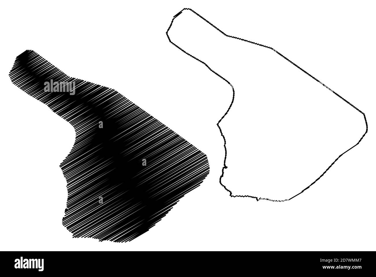 Beira City (Republic of Mozambique, Sofala Province) map vector ...