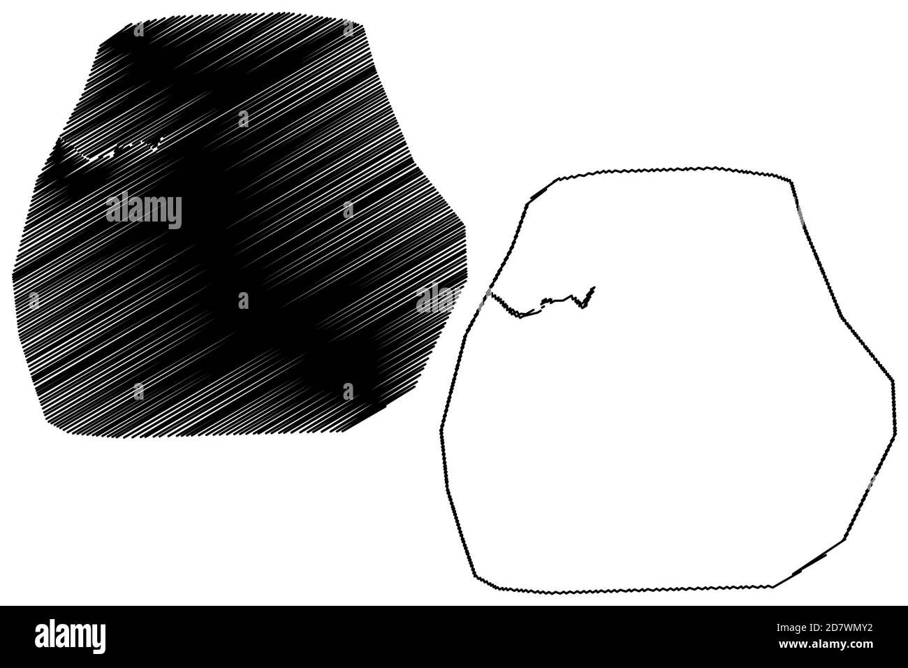 Oujda City (Kingdom of Morocco, Oriental Region) map vector ...