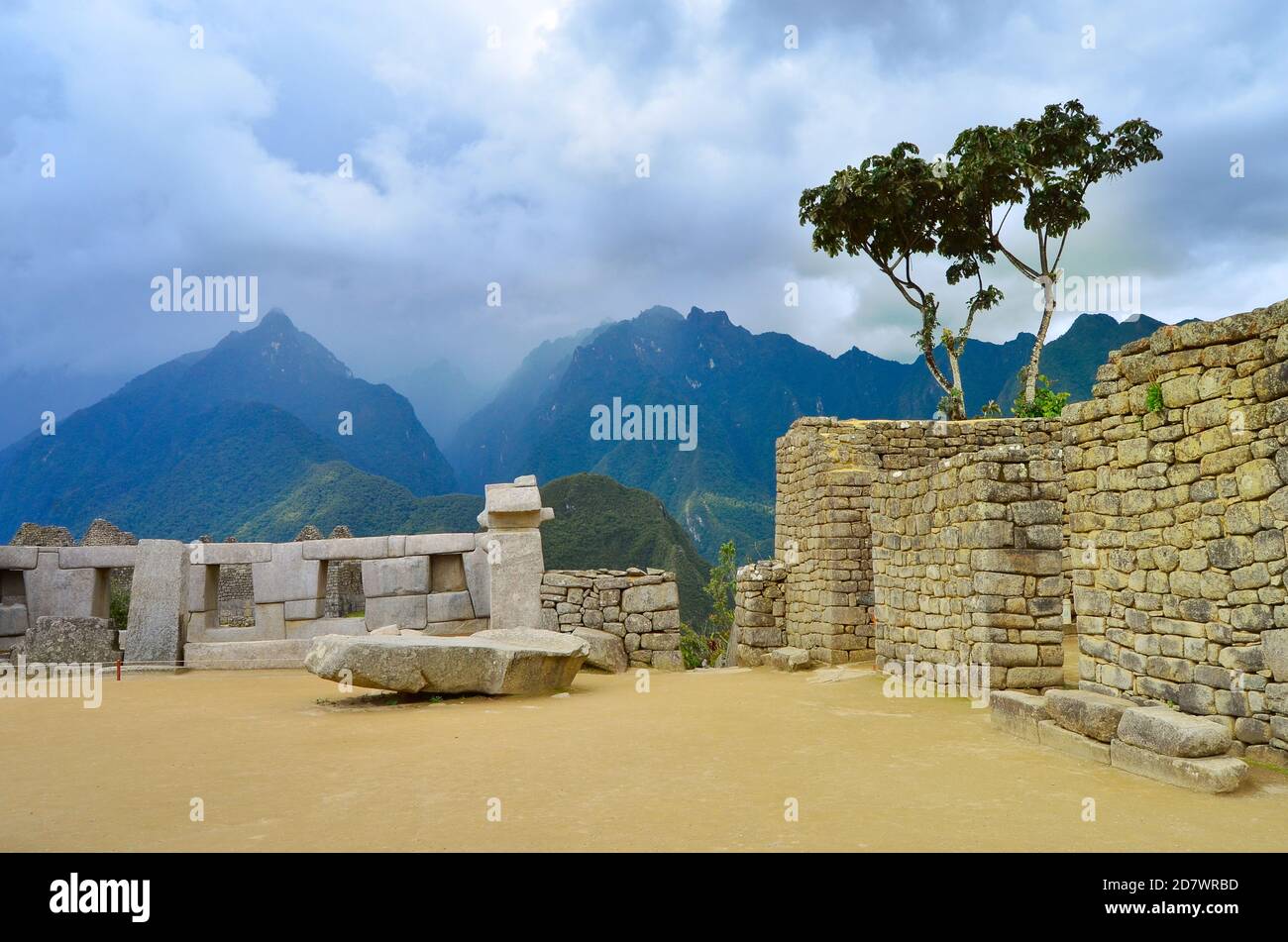 Machu Picchu interior detail Stock Photo - Alamy