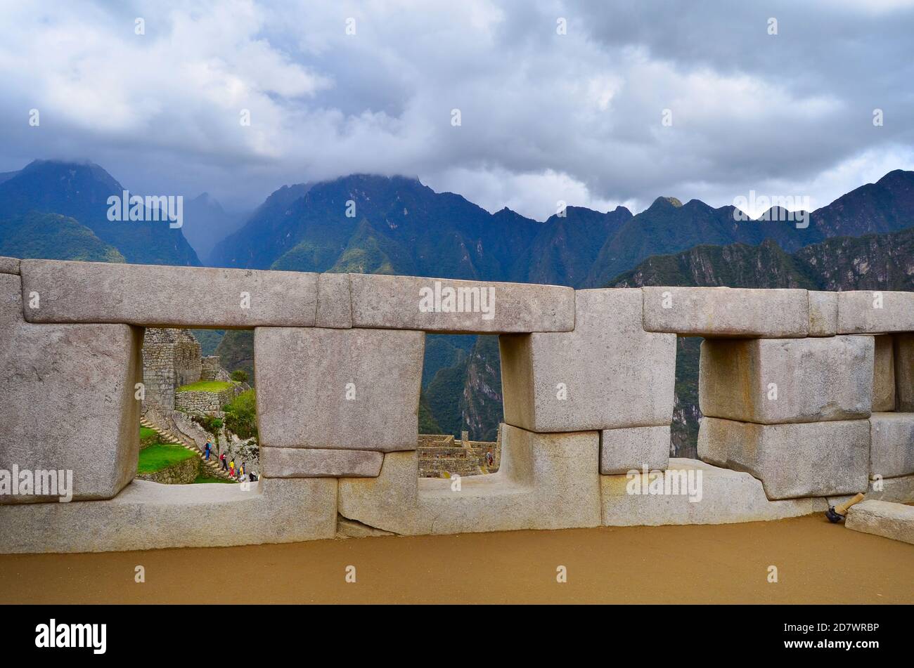 Machu Picchu interior detail Stock Photo - Alamy