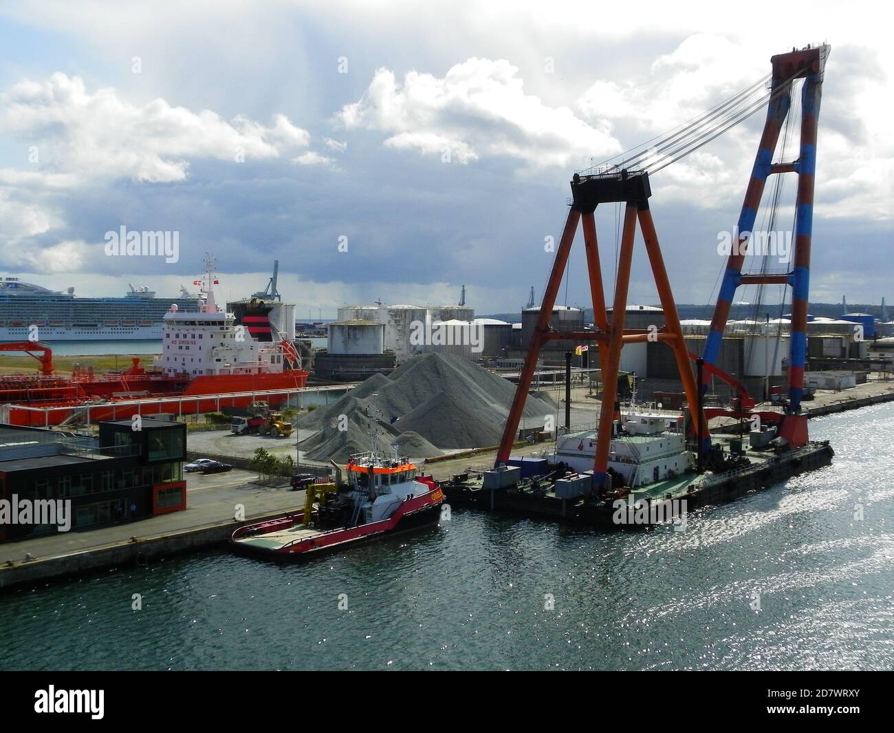 Bulk Terminal, Arhus; Denmark; Danmark; port;hamn;havn Stock Photo - Alamy