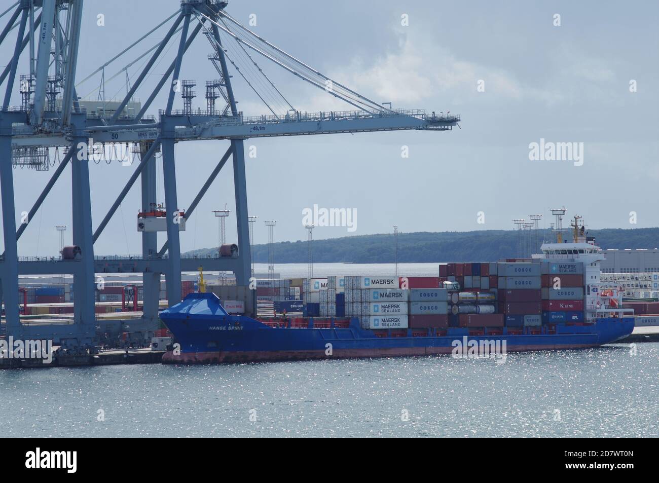 Hanse Spirit, IMO 9302255, Container ship, Arhus, Denmark, Danmark ...