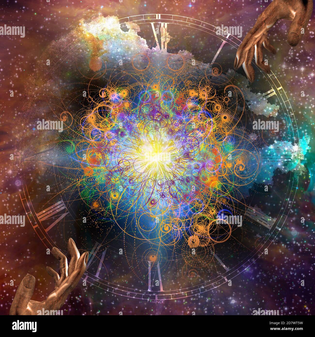 Space time atomic Stock Photo - Alamy