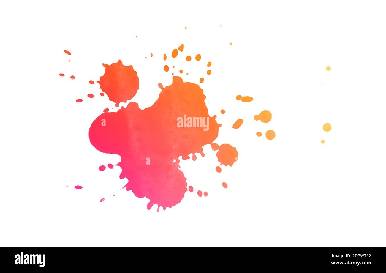 Abstract paint splash isolated on white Stock Photo - Alamy