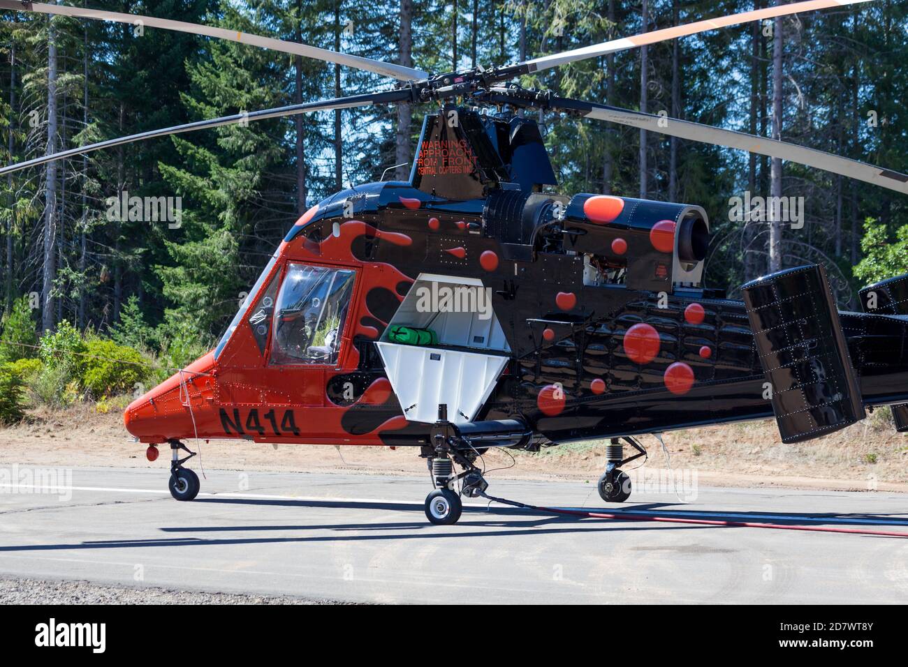 Prospect, Oregon / USA - September 9, 2014: The special built K-MAX ...