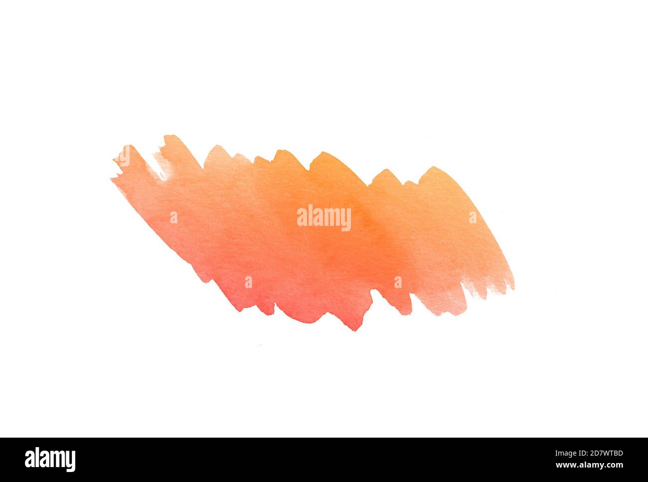 Paint brush stroke orange hi-res stock photography and images - Alamy