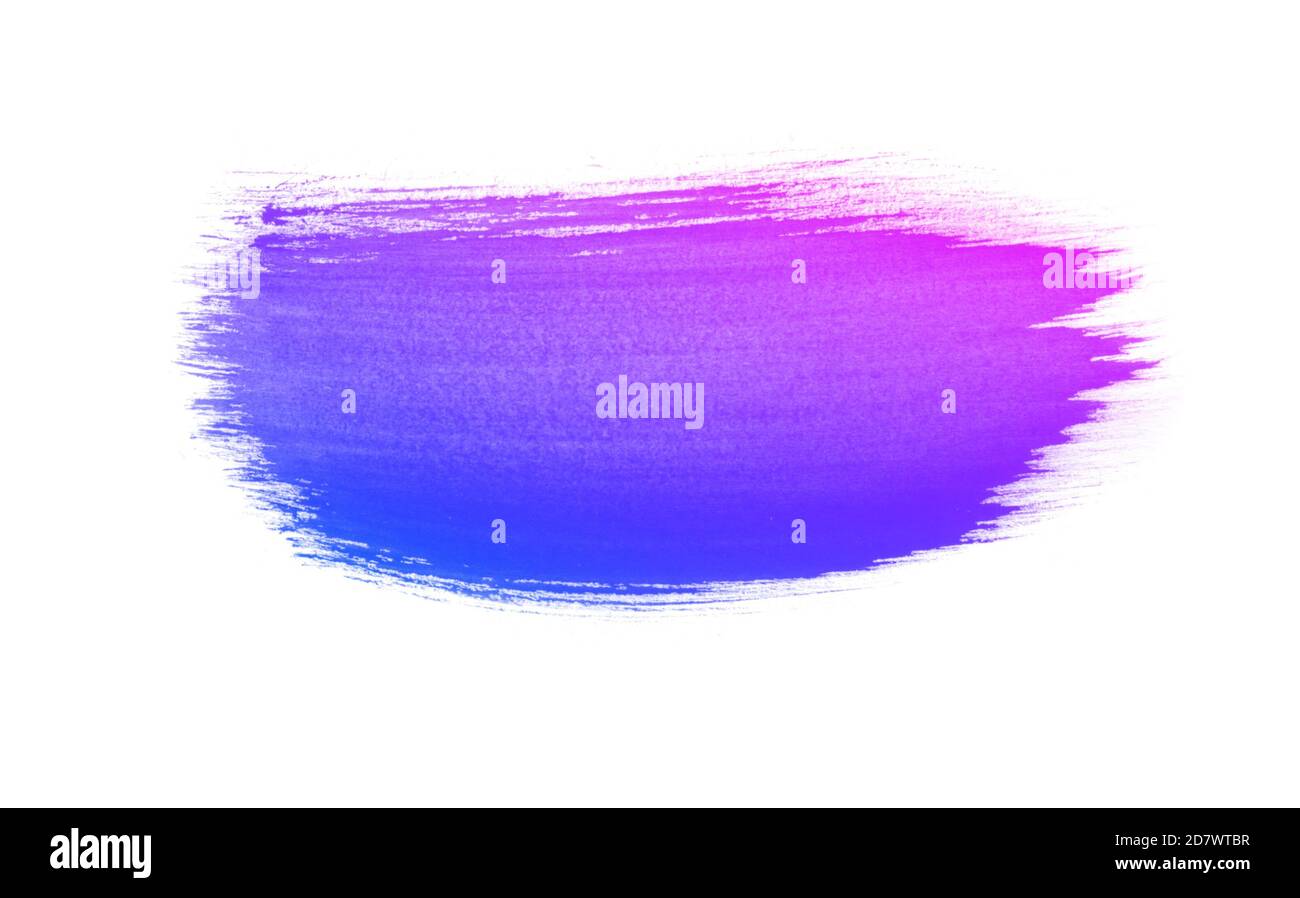 Beautiful colorful smear brush. Colorful isolated brush for painting ...