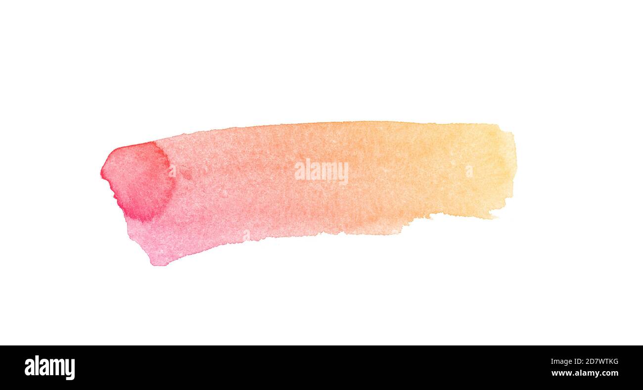 Abstract smears orange paint Cut Out Stock Images & Pictures - Alamy