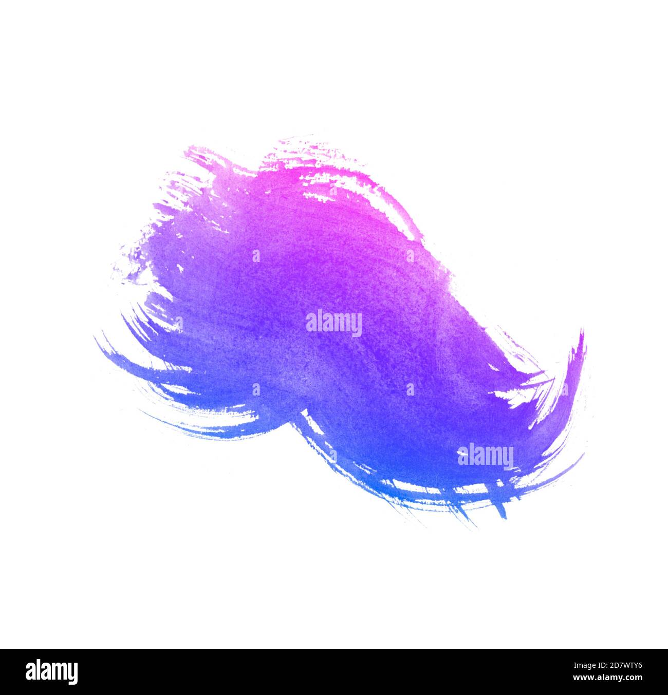 Abstract colorful smear brush for painting isolated on white Stock ...