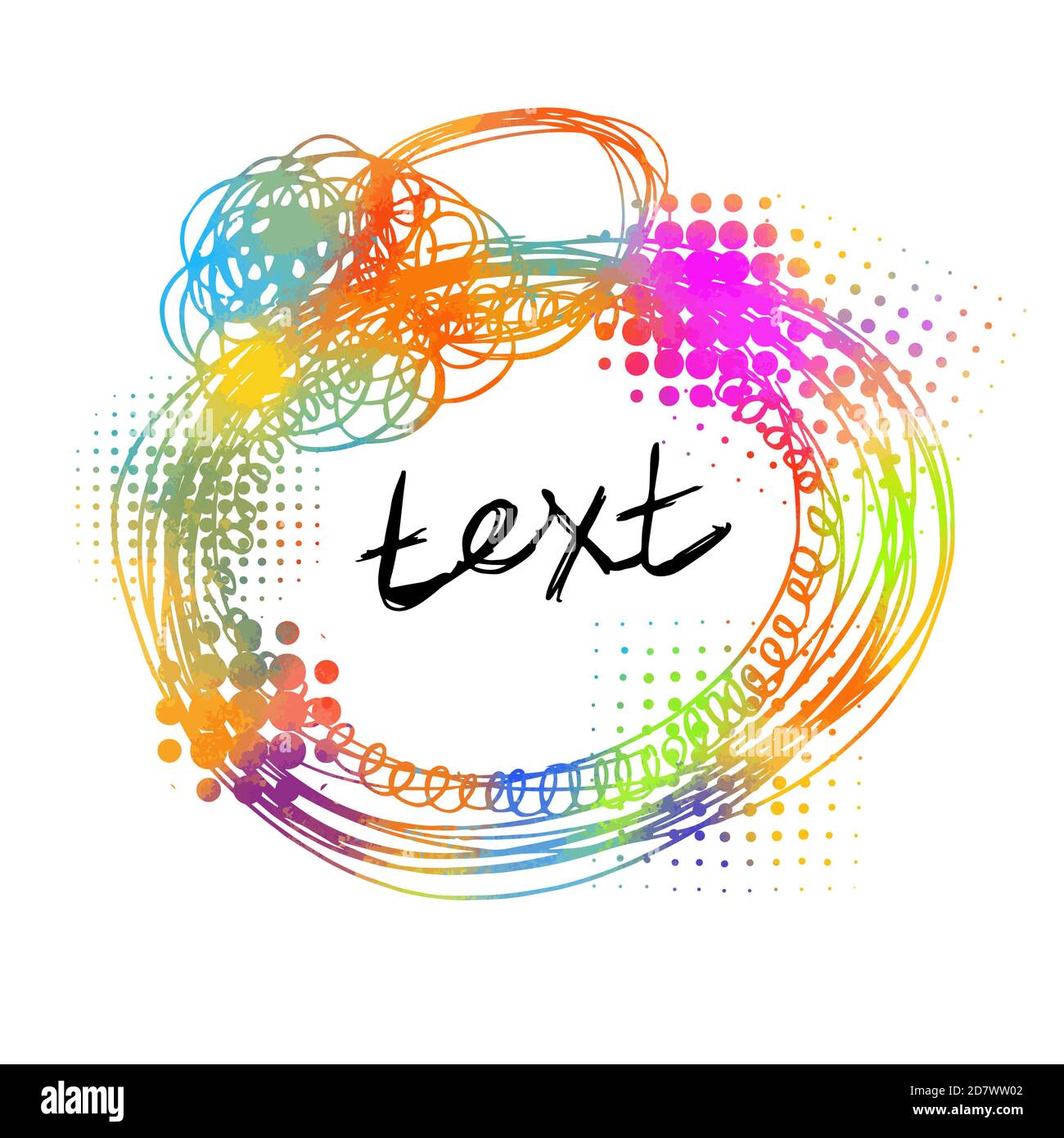 Colorful Grunge Border