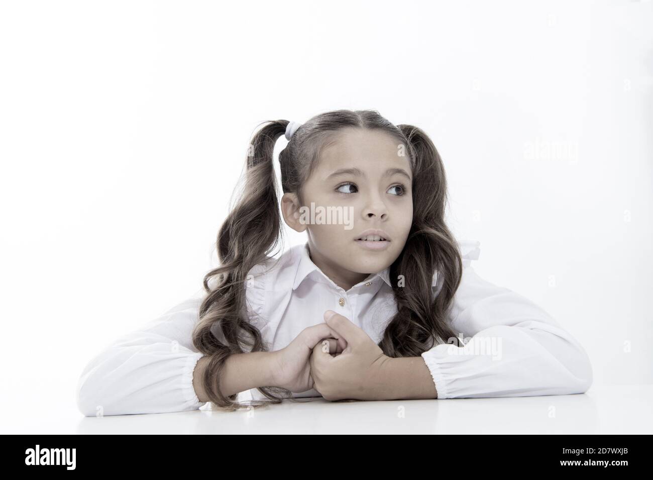 knowledge day. small girl child in school at knowledge day. small child ...