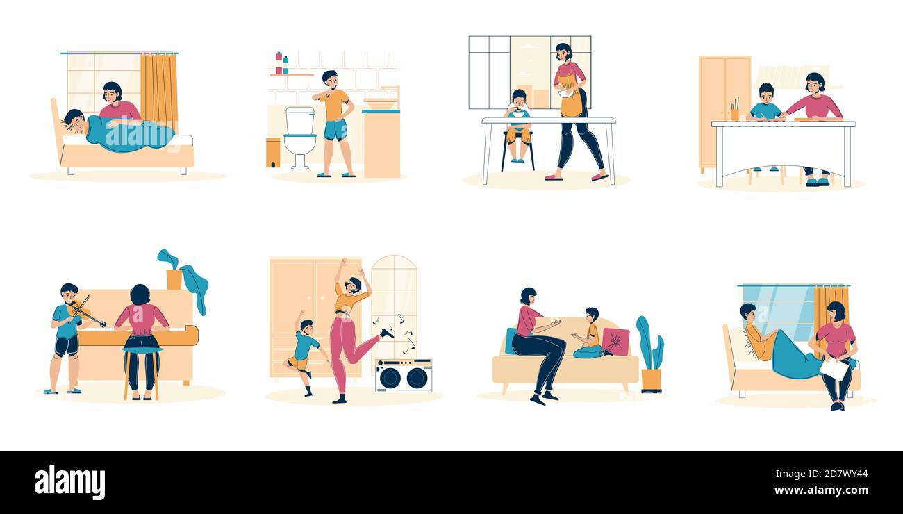 Daily life people in Cut Out Stock Images & Pictures - Alamy