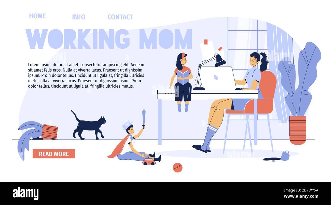 Tired woman working table Stock Vector Images - Alamy