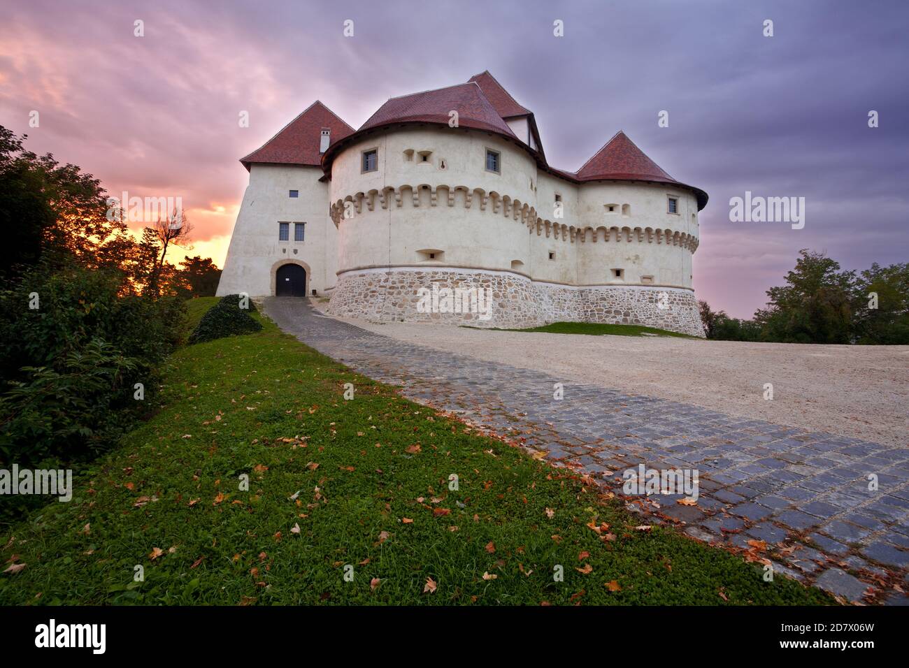 Veliki Tabor castle in dawn, Zagorje, Croatia Stock Photo - Alamy