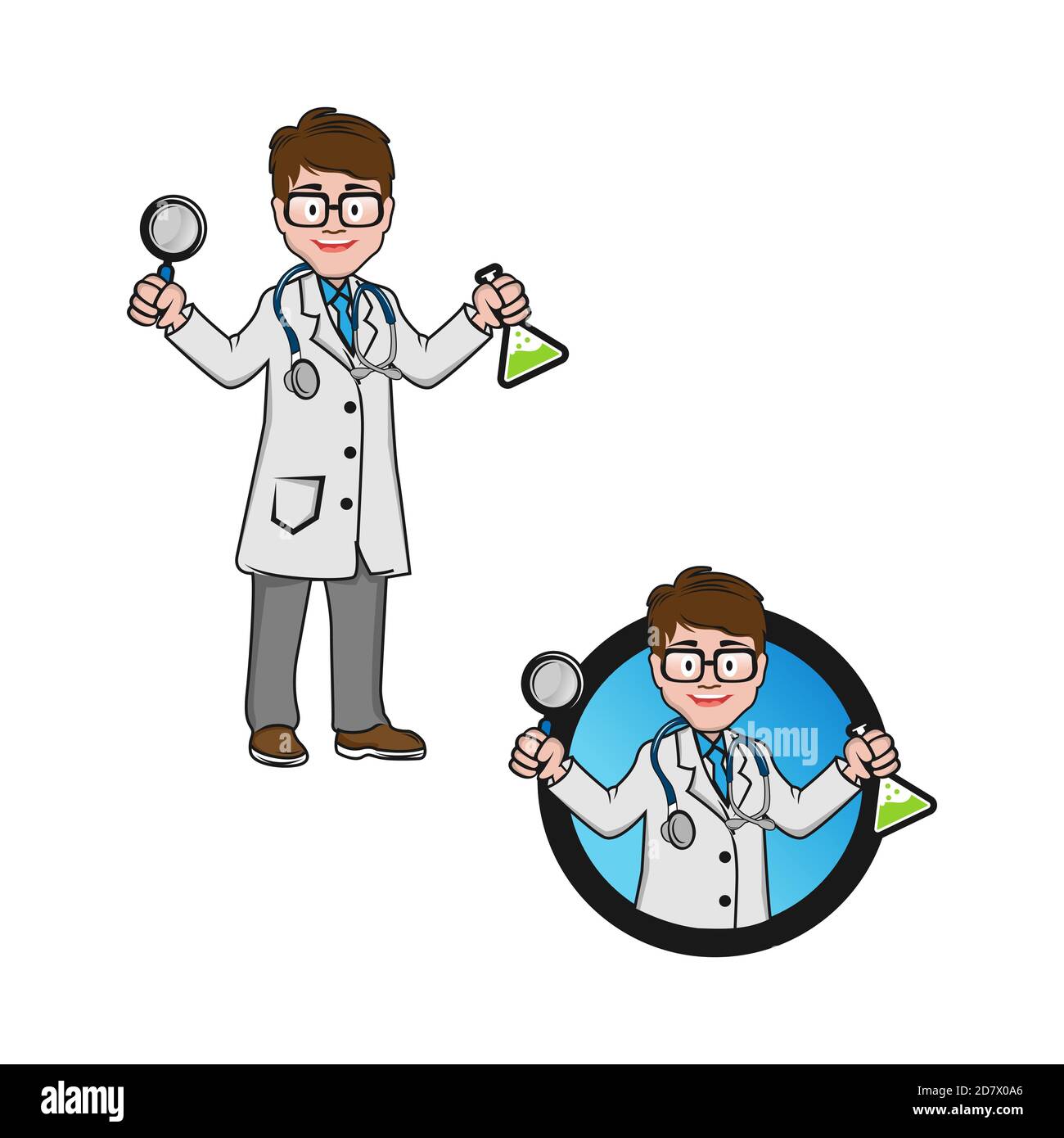 Medical doctor cartoon character hi-res stock photography and images ...