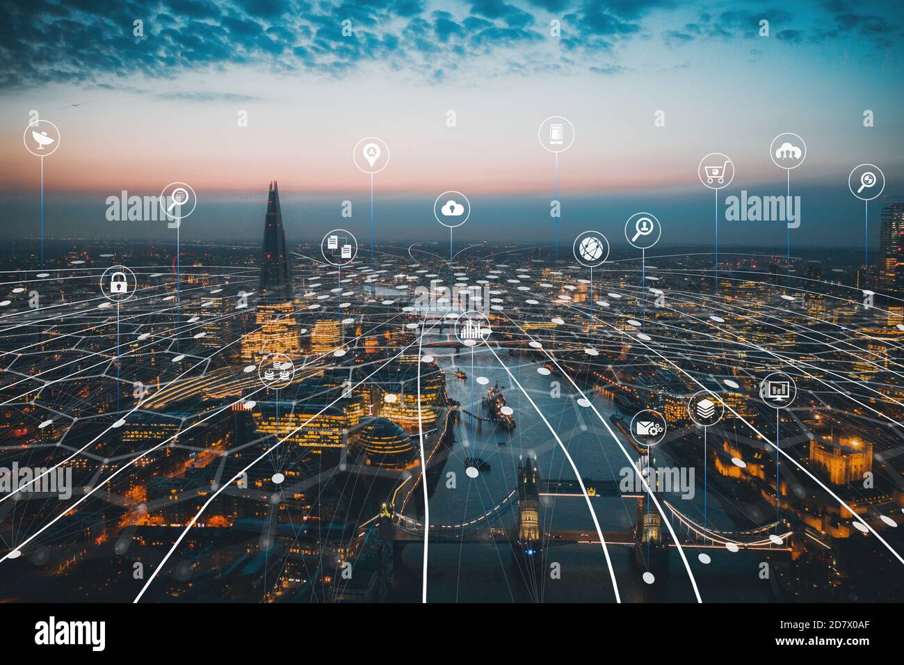 Data server city hi-res stock photography and images - Alamy
