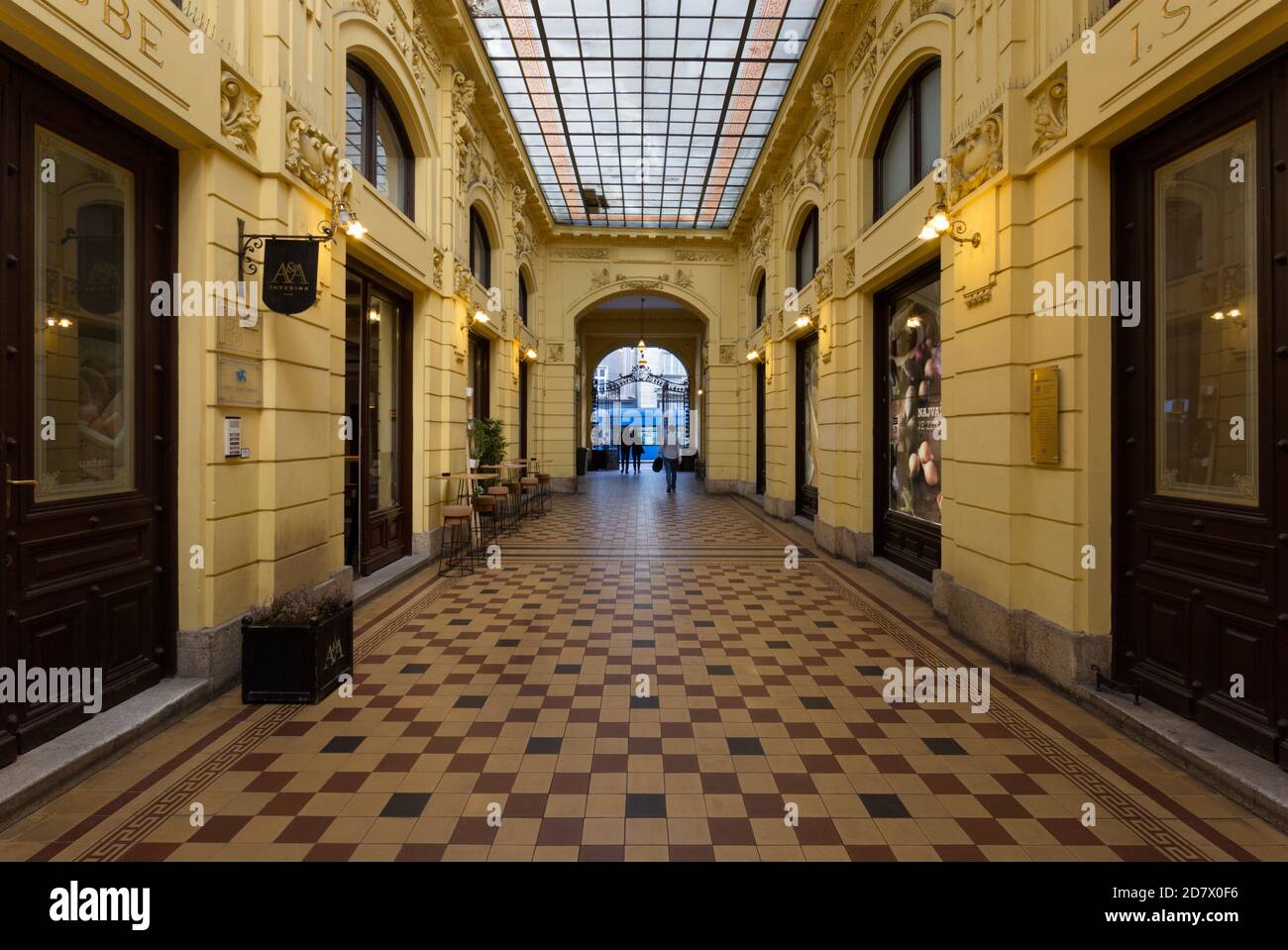 Octogon passage in the Zagreb city, Croatia Stock Photo - Alamy