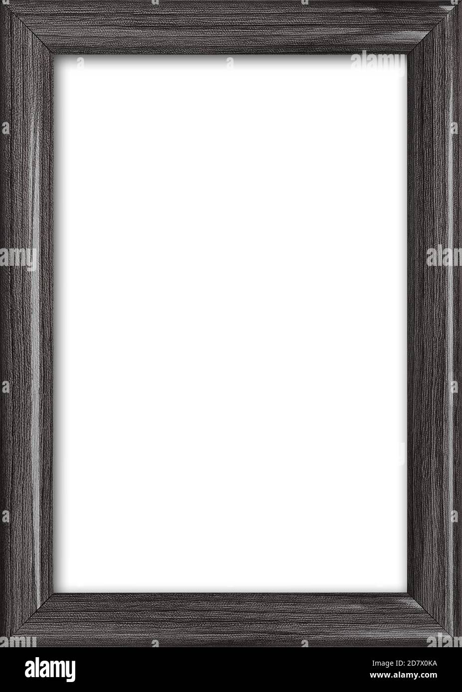 Empty picture frame with a free place inside, isolated on white ...